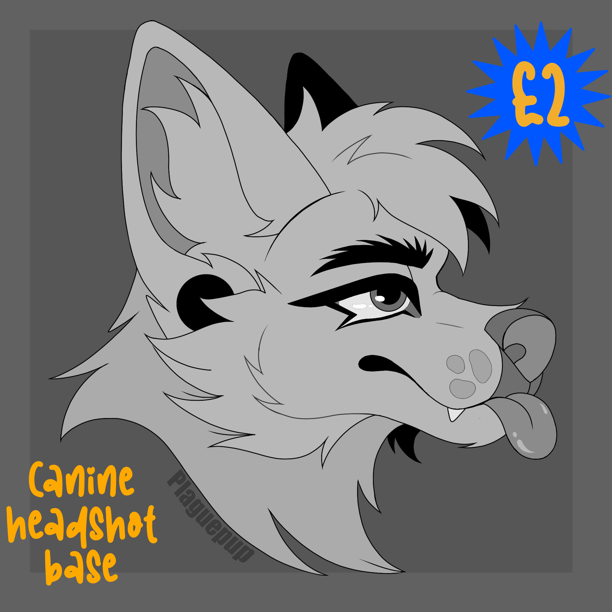 Canine Headshot Base SALE - Payhip
