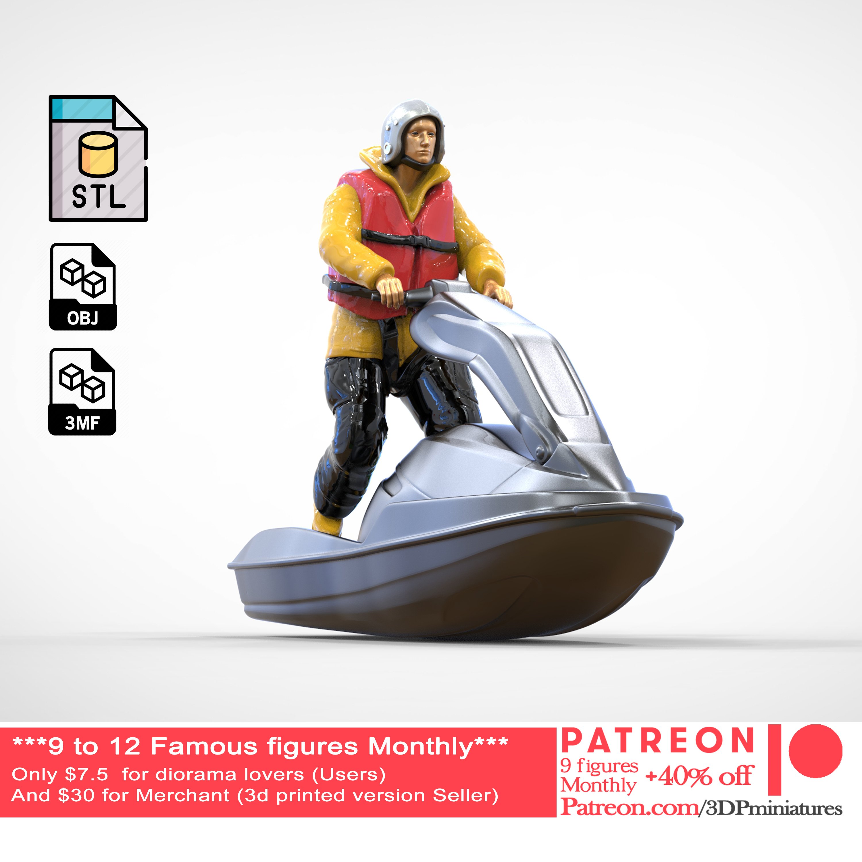 N11 Captain Royal National Lifeboat Institution RNLI Rescue crew 3D ...