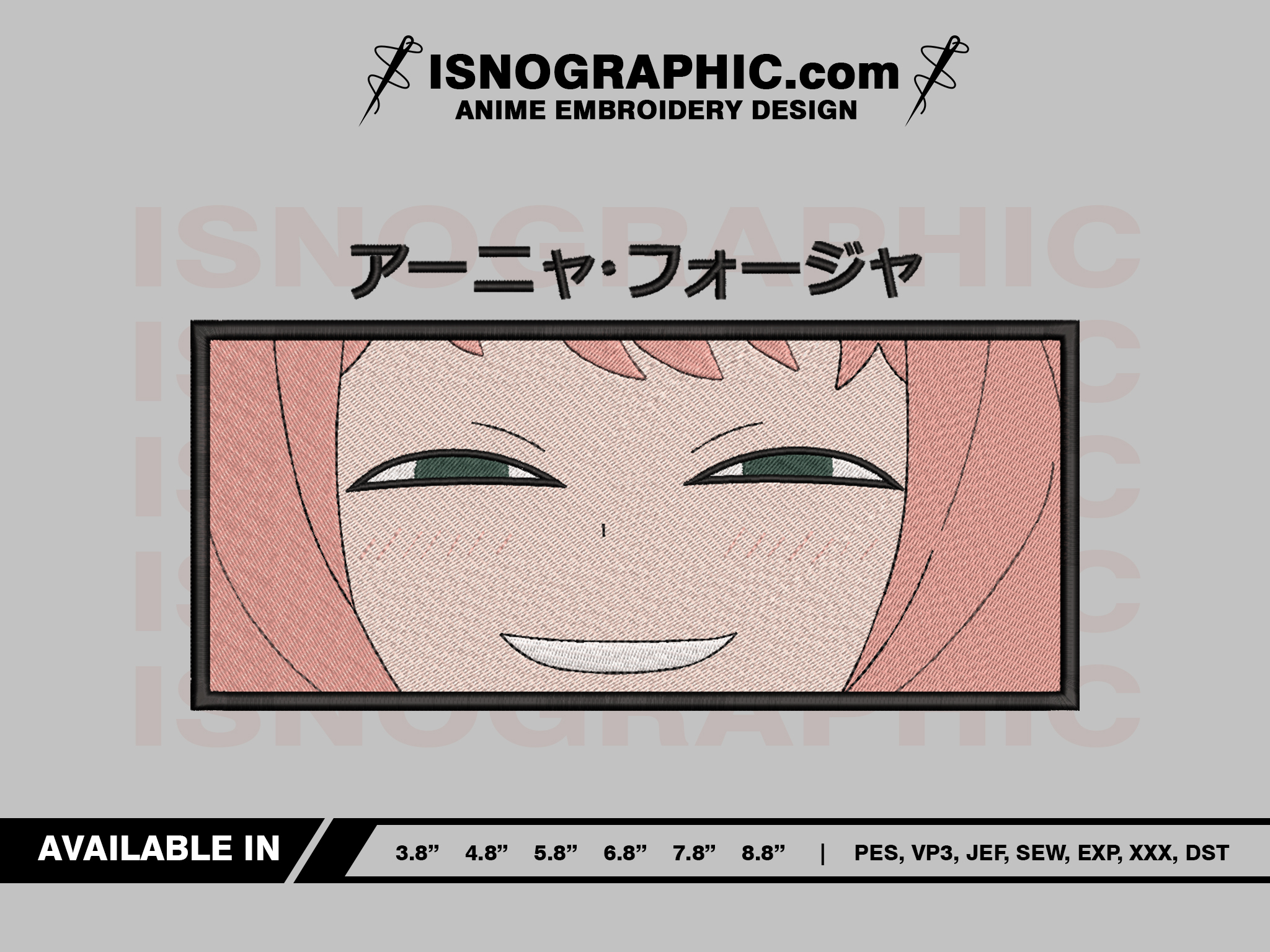 Anime inspired embroidery design files