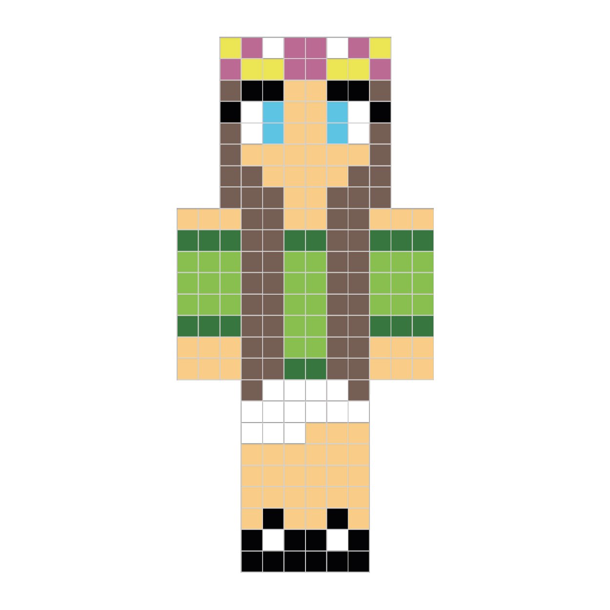 Pixel Minecraft à reproduire, Print format A4 - Payhip