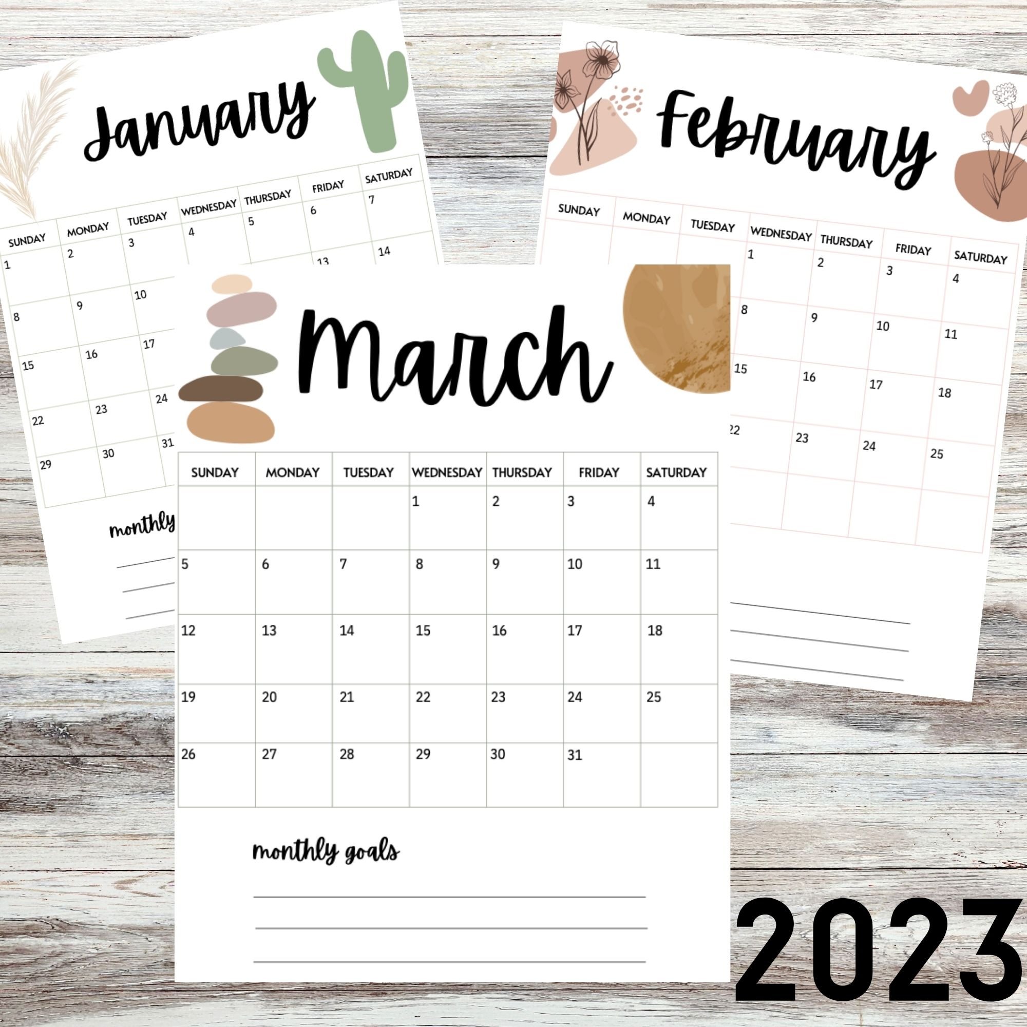 2023 Boho Calendar - Payhip