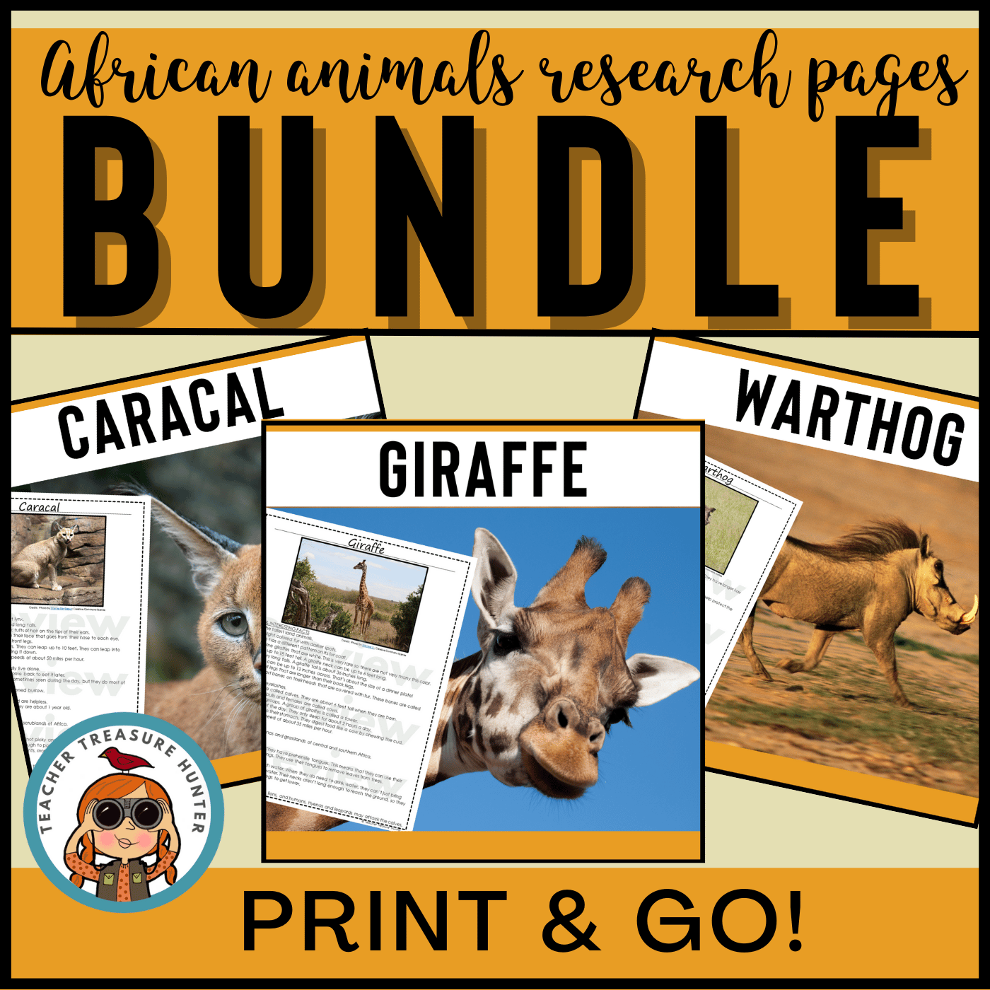 African Animals Research Pages - Payhip