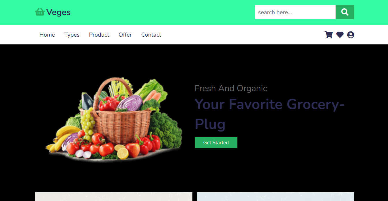 A Responsive Grocery Store Website Using HTML - CSS - JavaScript - Payhip