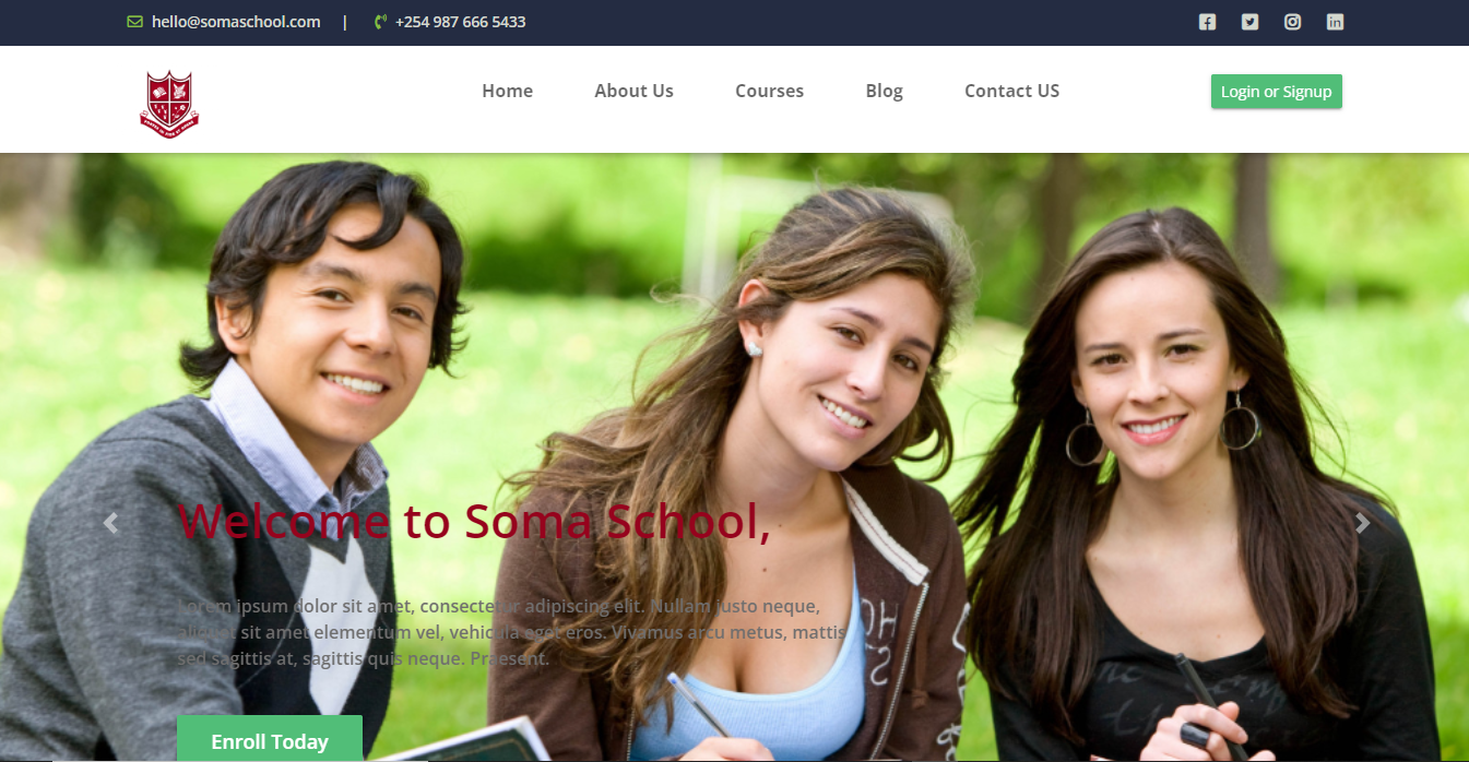 Build A Responsive Multipage Education/School Website using HTML CSS ...