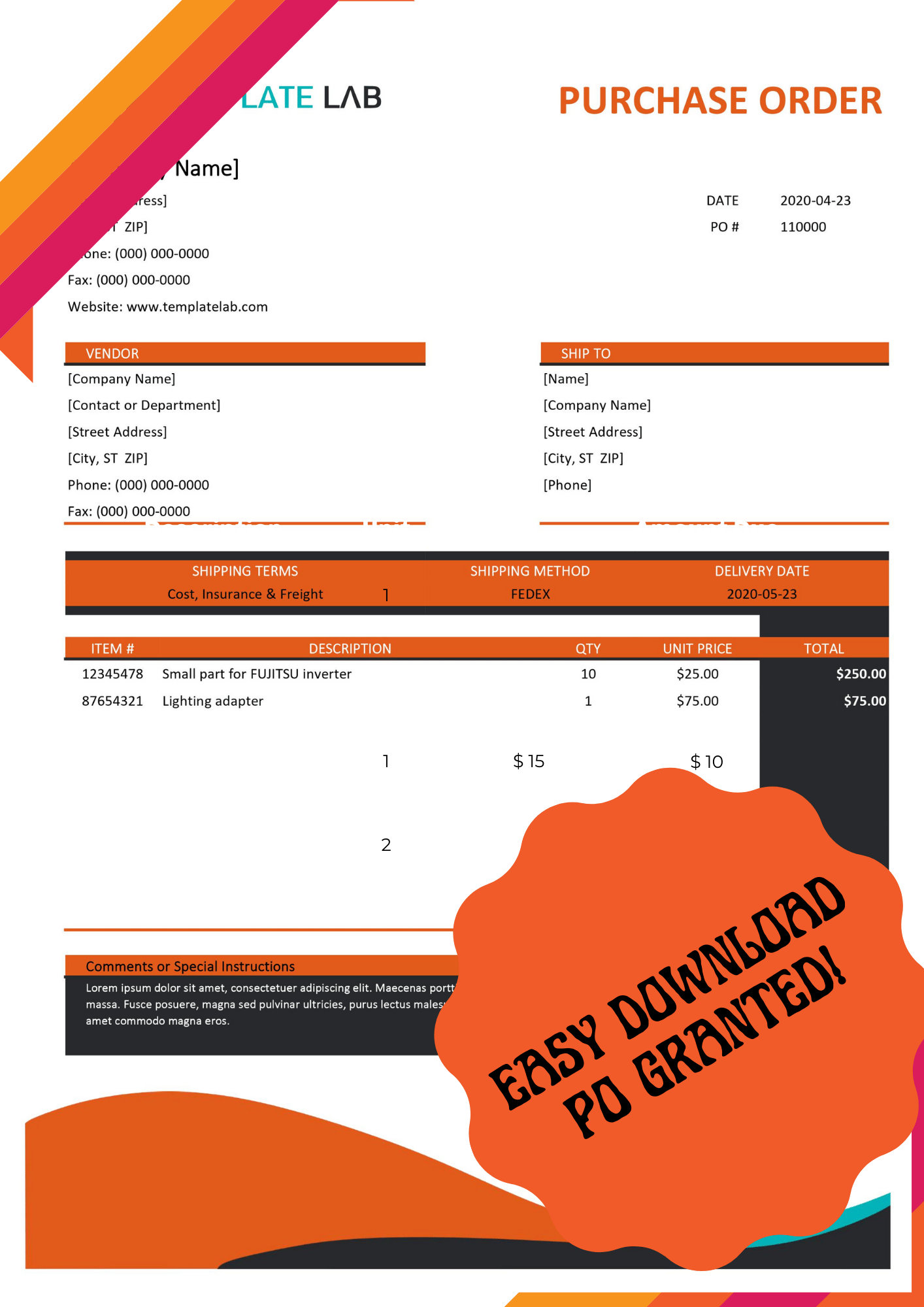Purchase Order II - Payhip