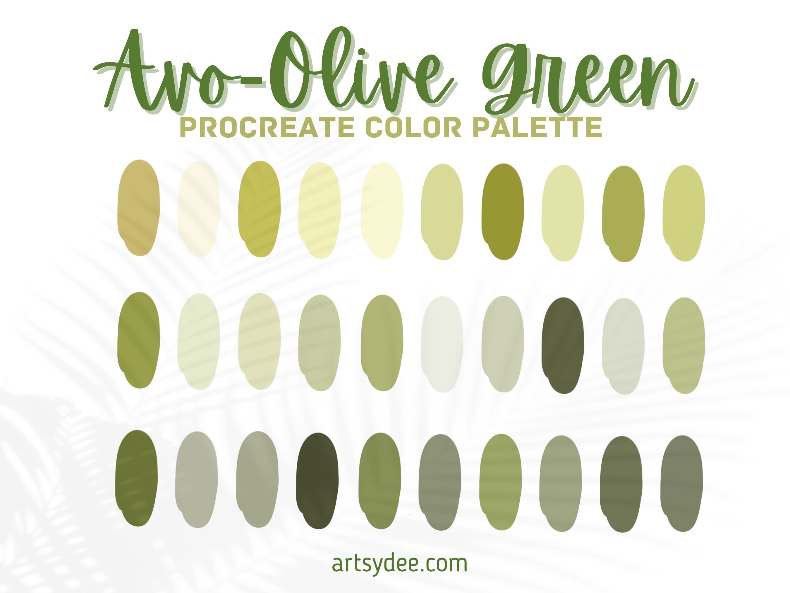 Avocado Color Palette for Procreate - Payhip