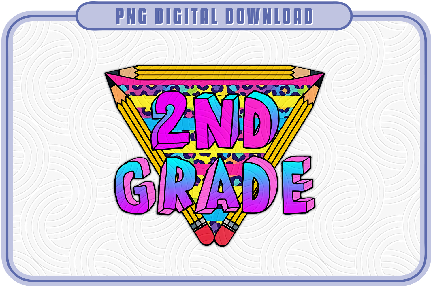 Second Grade Png, Back to School Sublimation, 2nd Grade Png File ...