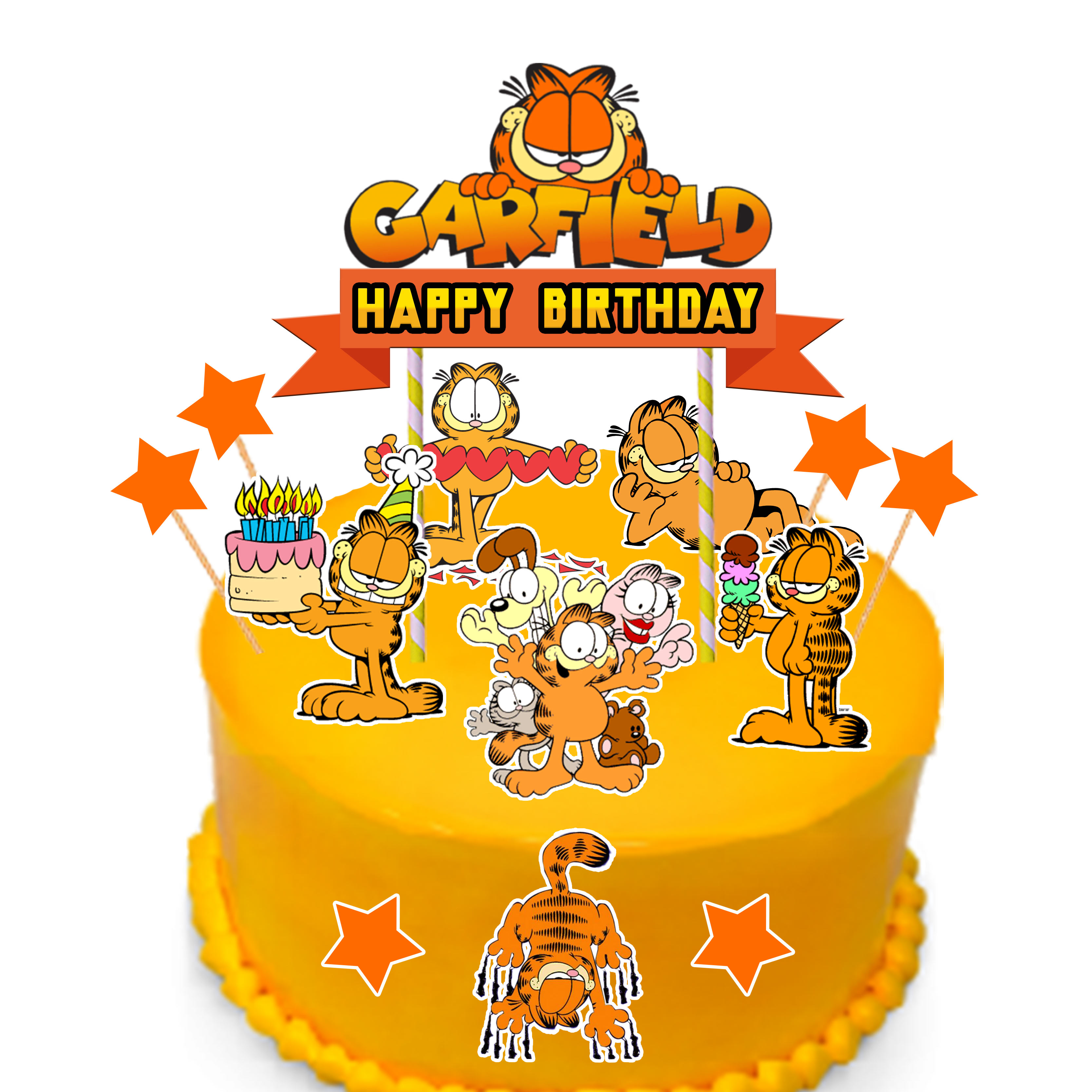GARFIELD CAKE TOPPER - Payhip