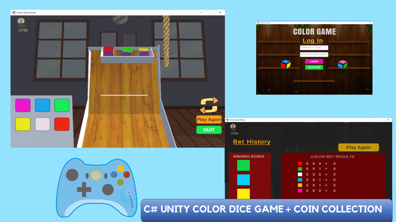C# UNITY COLOR DICE GAME COIN COLLECTION - Payhip