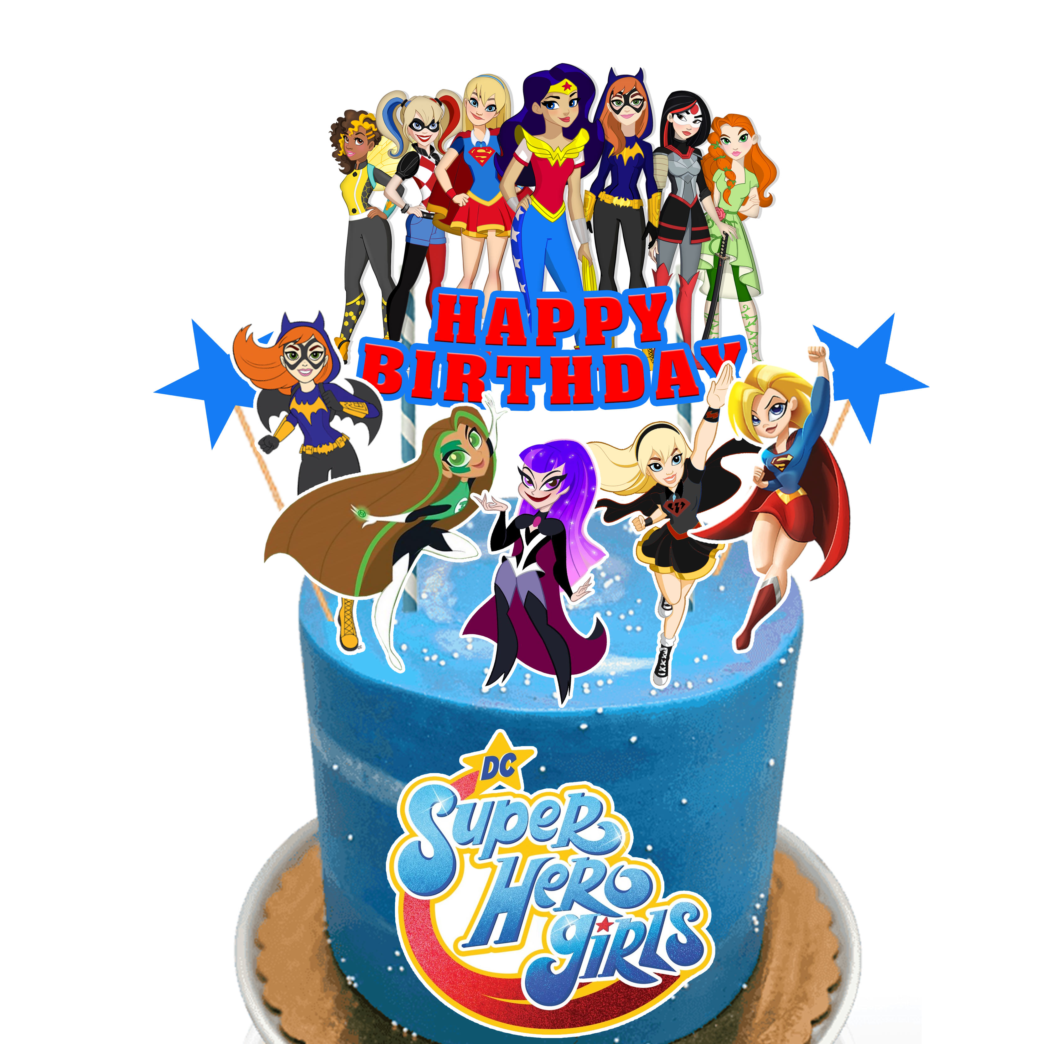 SUPER HERO GIRLS CAKE TOPPER - Payhip