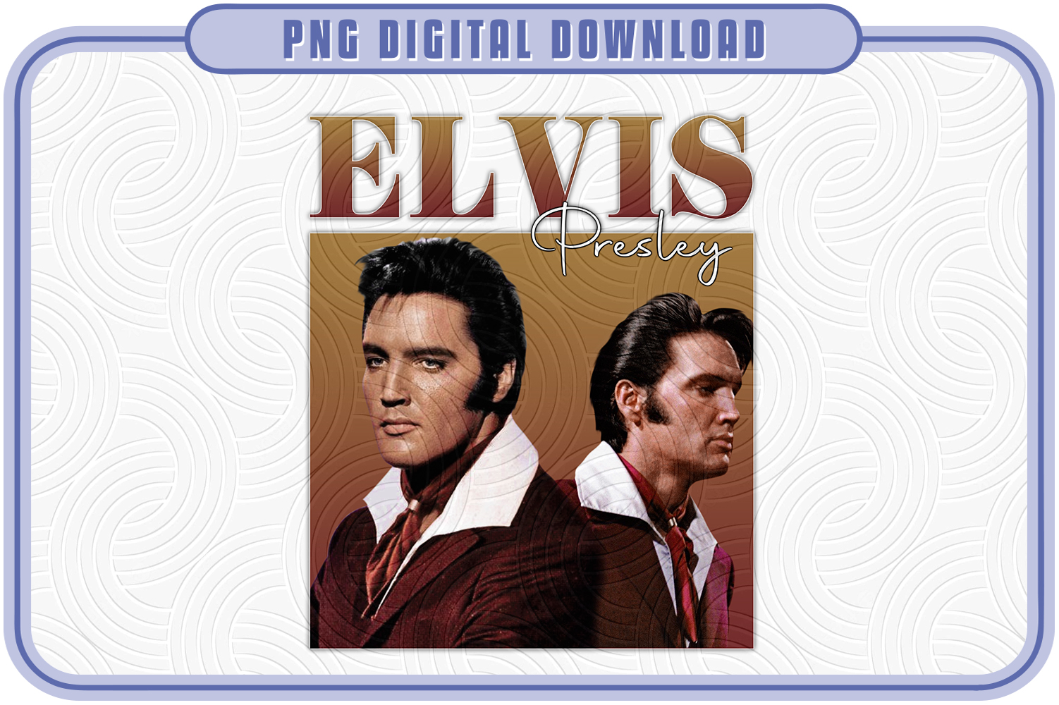Elvis Presley Vintage 90's Design, Digital File download, designs for ...