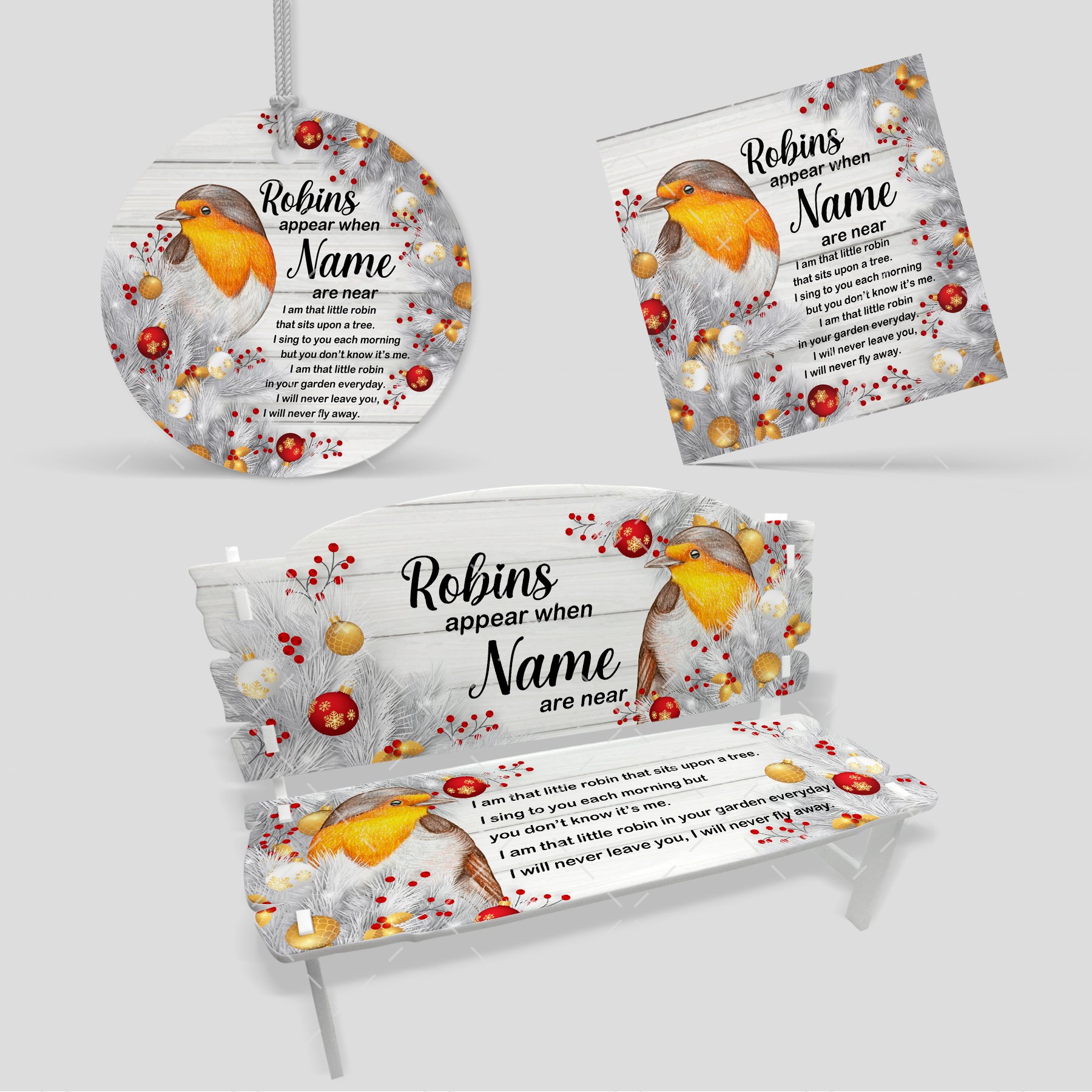 Christmas Robin Memorial Bundle 2 - Payhip