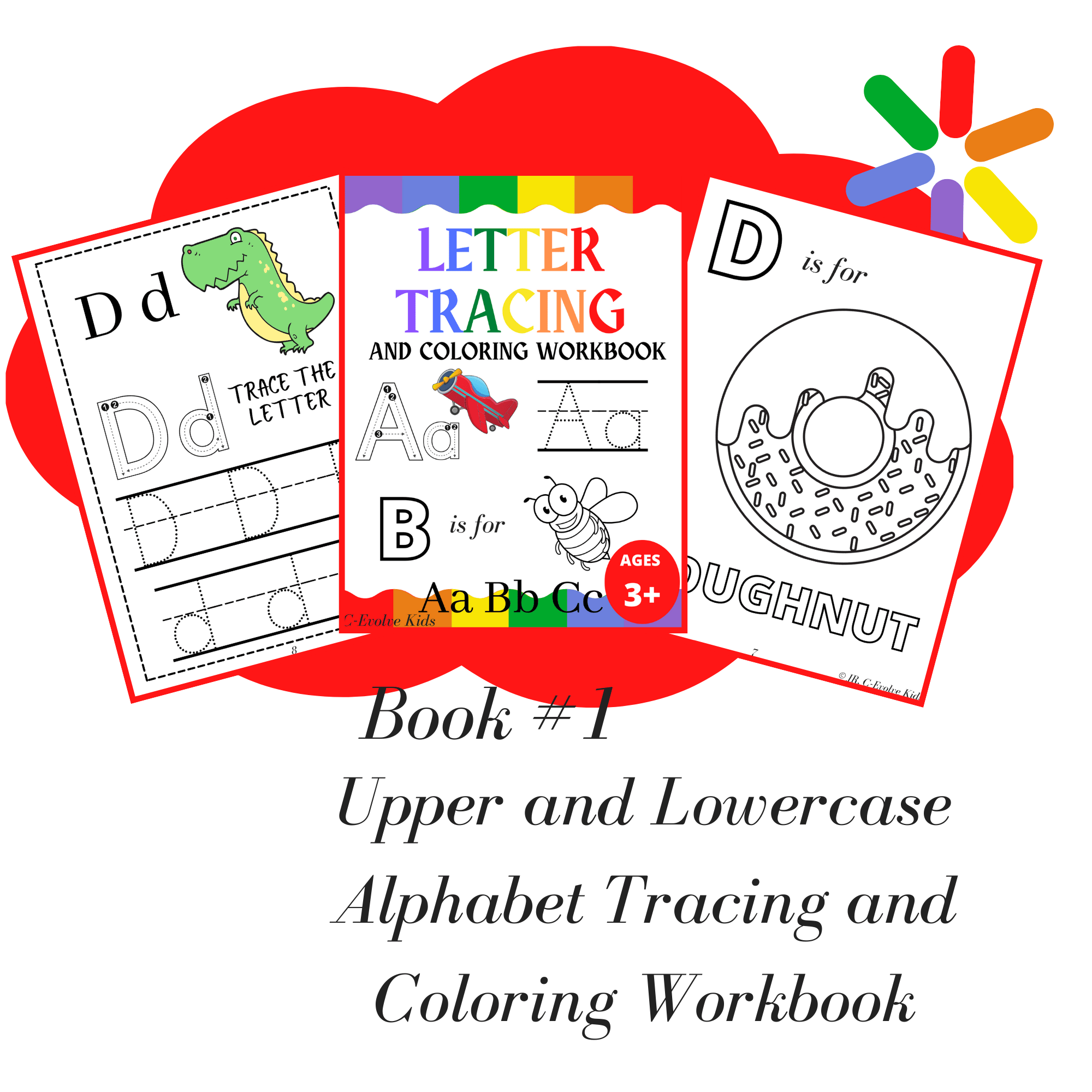 #1 - Tracing upper and lowercase ABC's Workbook ORDER - Payhip