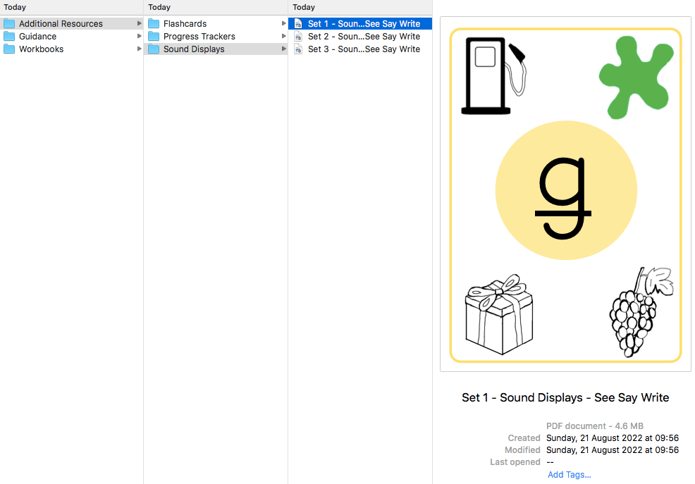 See Say Write Digital Resources (PDFs) - English Phonics Teaching ...