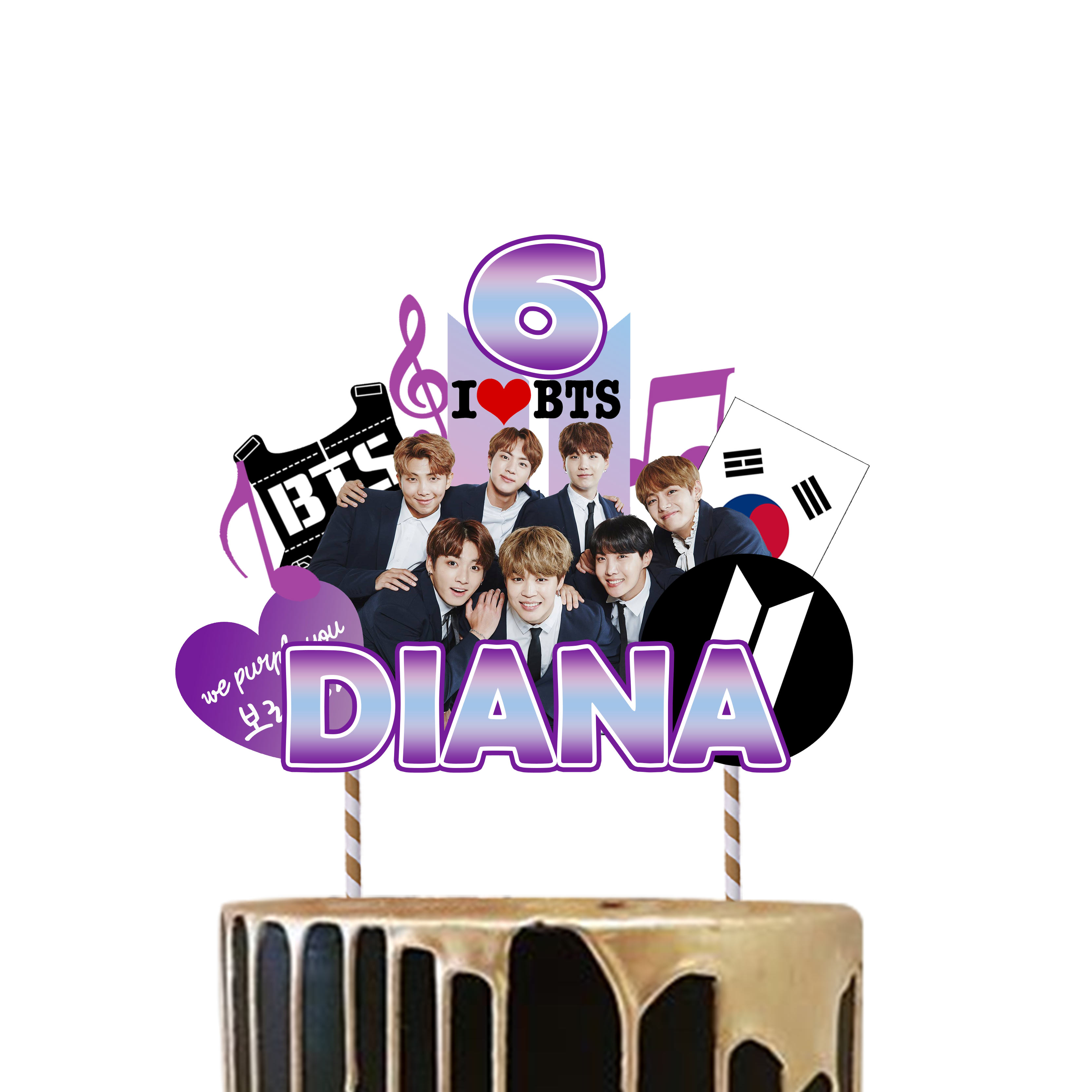 BTS CAKE TOPPER - Payhip