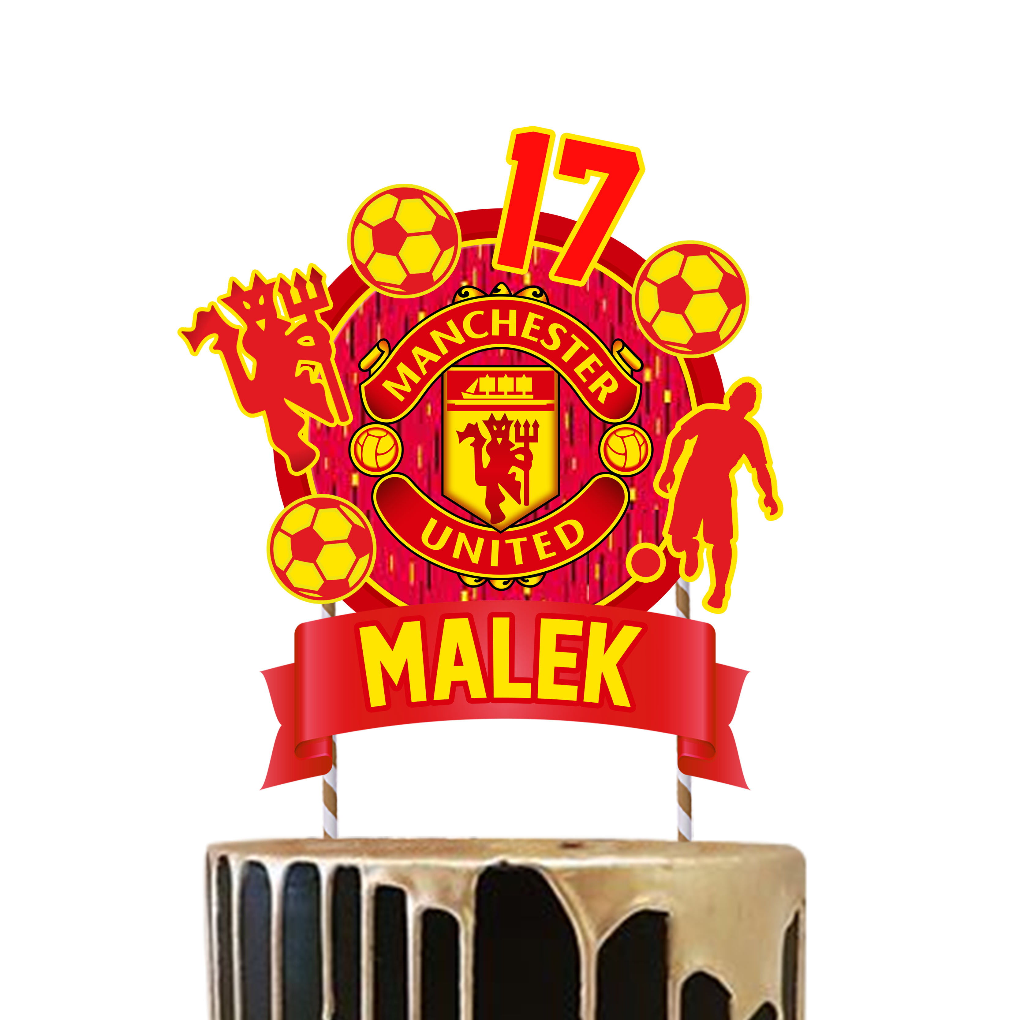 MANCHESTER UNITED CAKE TOPPER - Payhip