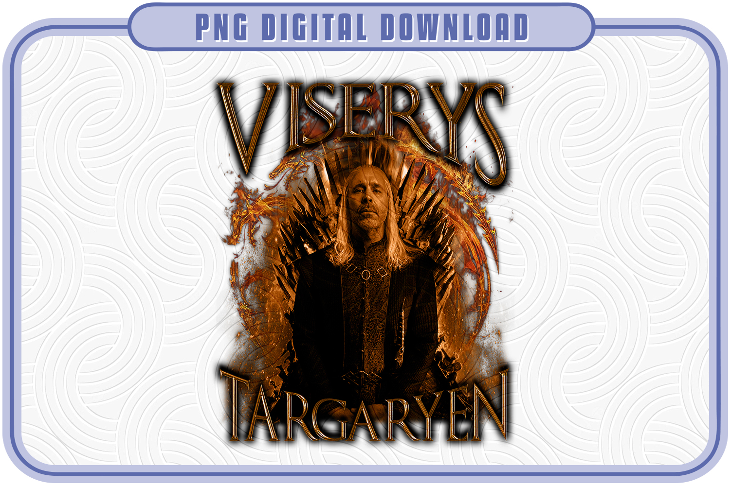 Viserys Targaryen png, Viserys Targaryen Design, House Targaryen, Fire ...