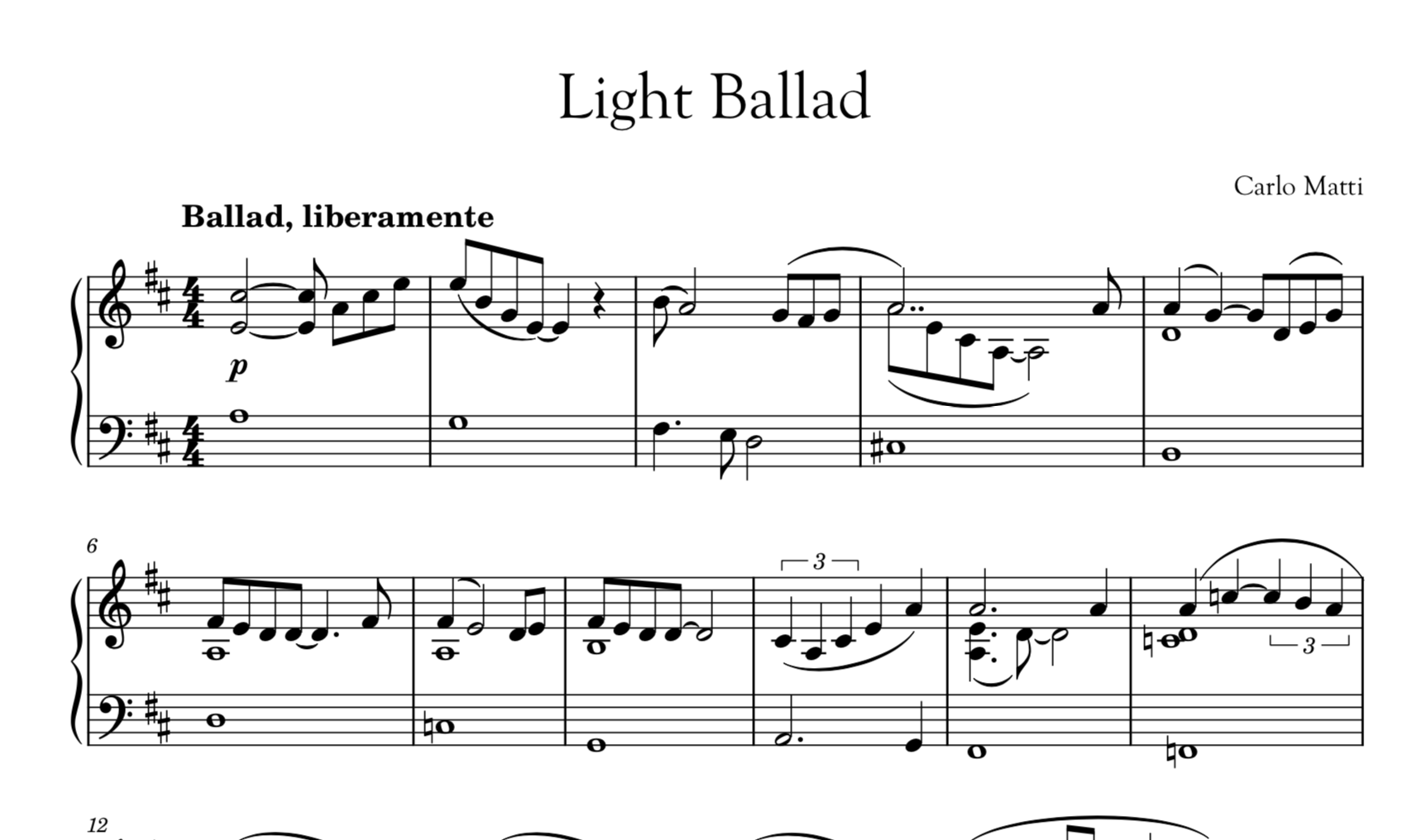 Light Ballad (Piano Solo) by Maya Sand - Payhip
