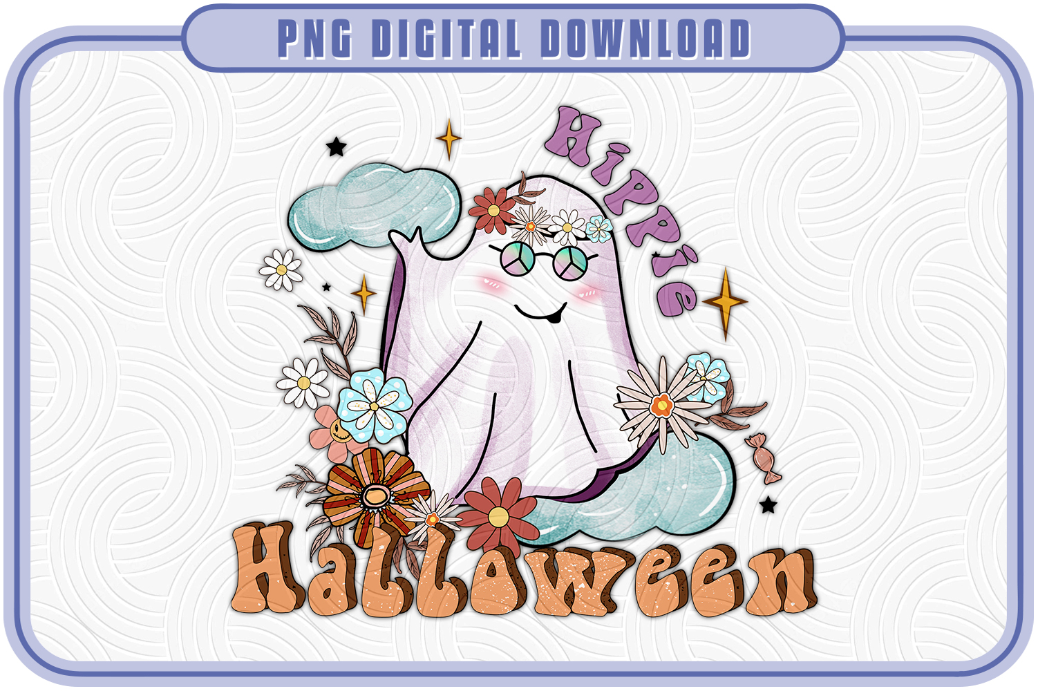 Hippie Halloween Png, Halloween Png, Halloween Sublimation Design ...