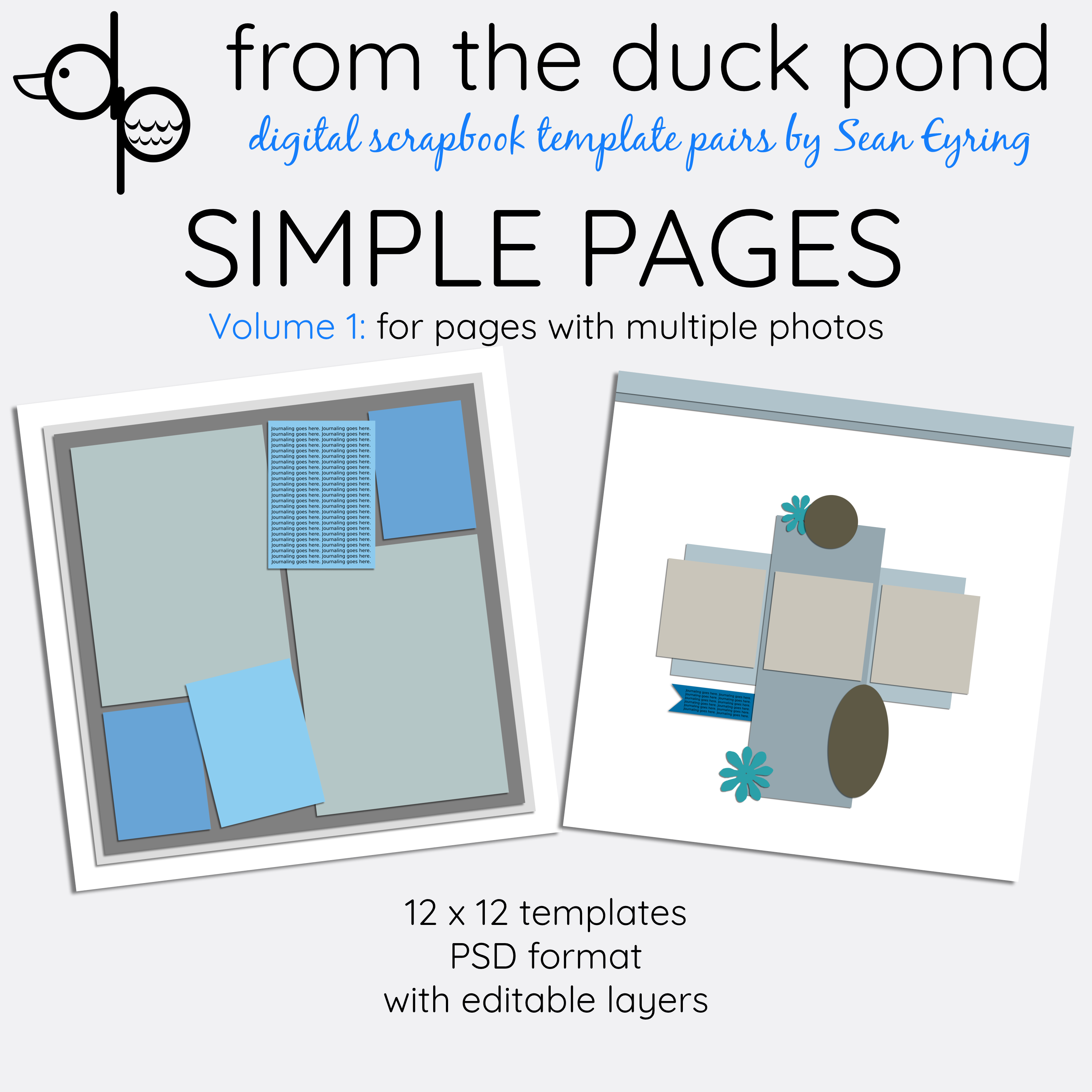 Simple Pages - digital page templates - Payhip