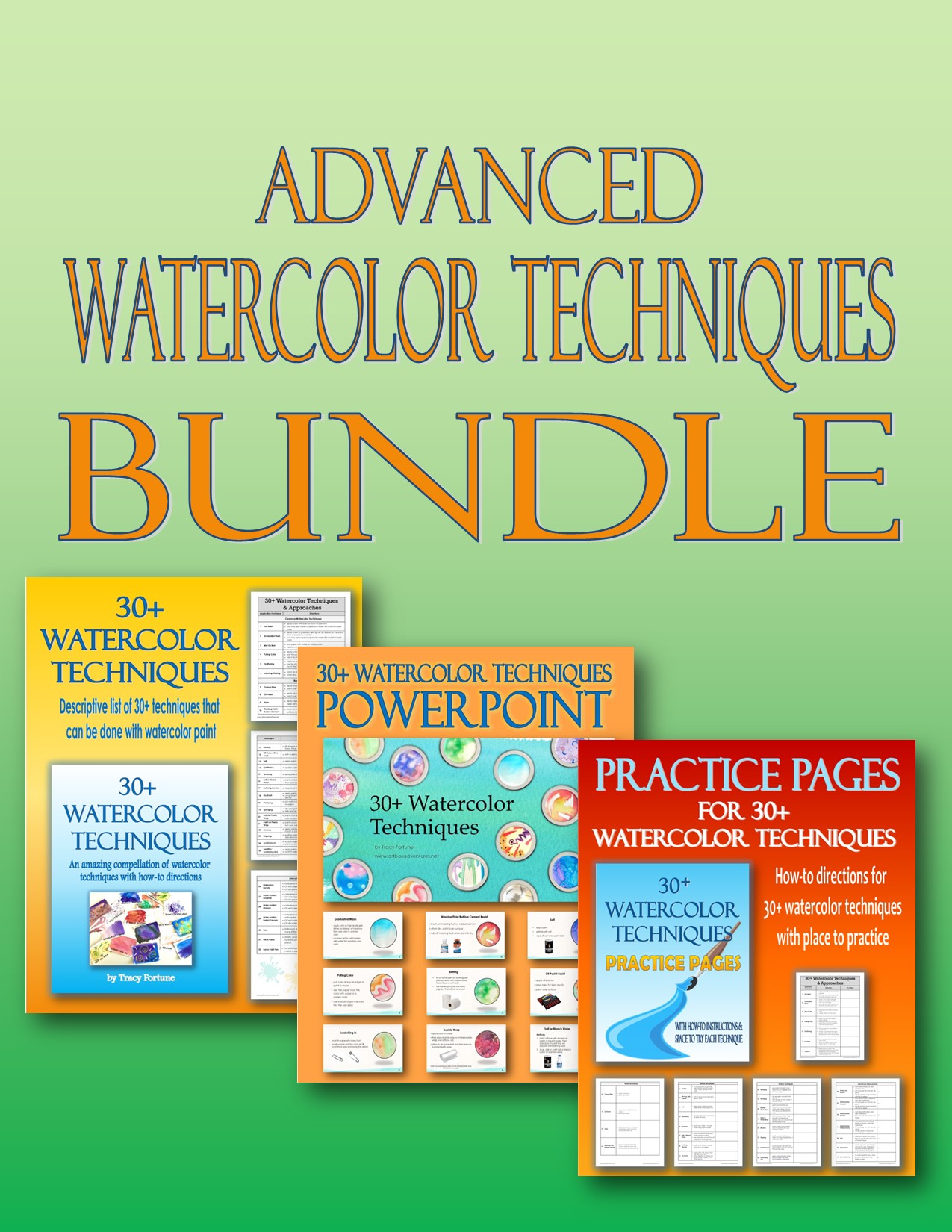ADVANCED Watercolor Techniques BUNDLE with PowerPoint, How-To ...