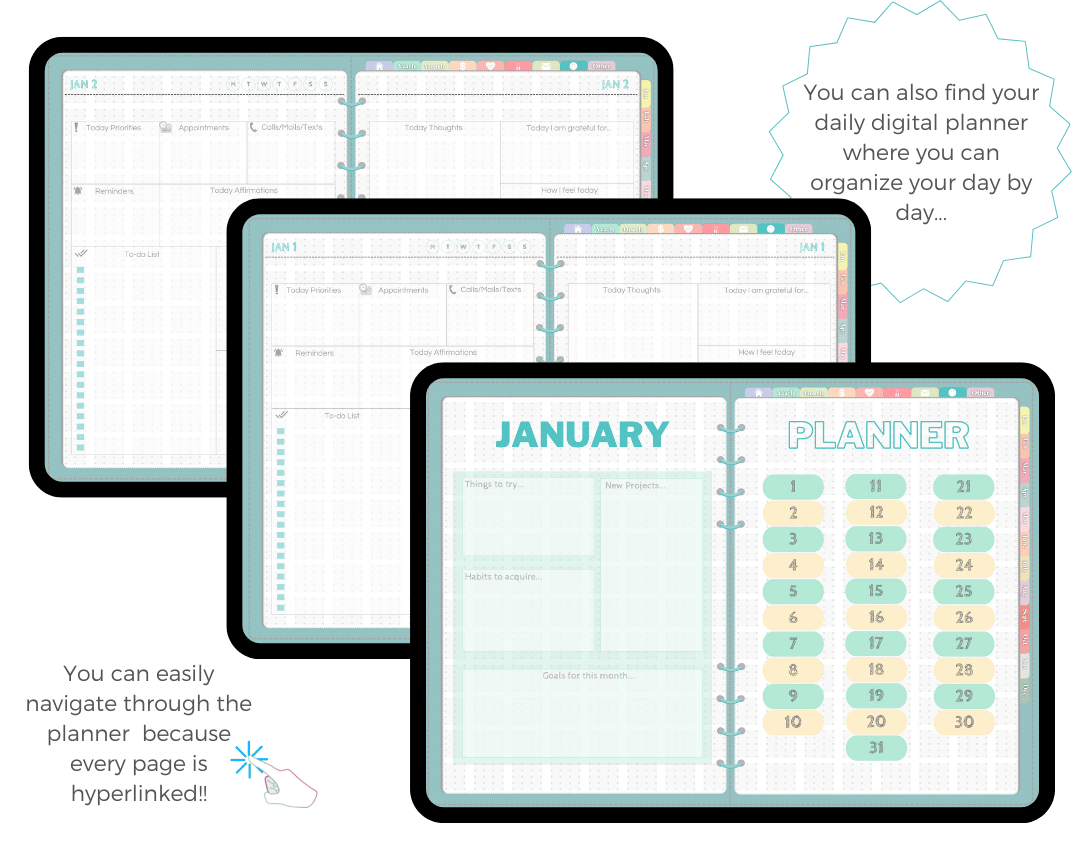 Undated Digital Planner - Payhip
