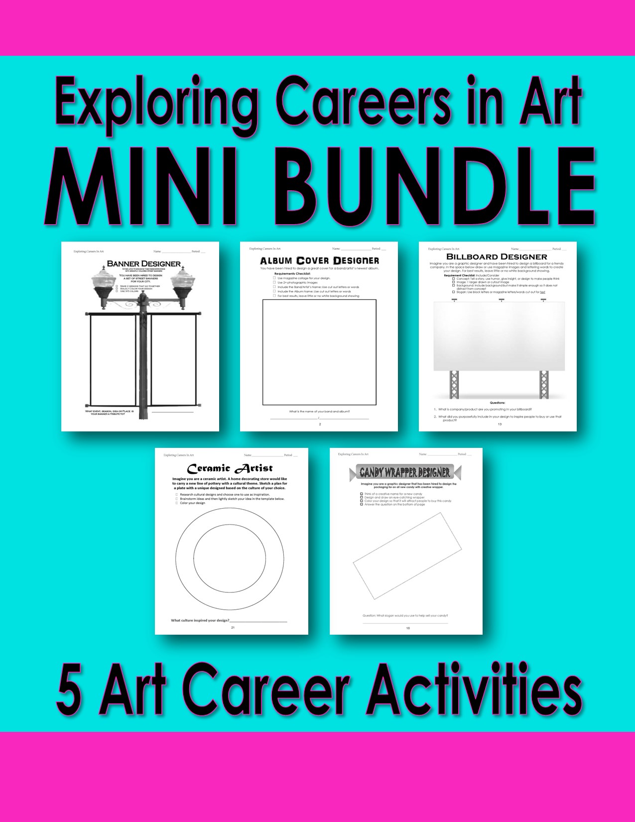 Exploring Careers in Art: Mini-Bundle with 5 Activities - Payhip