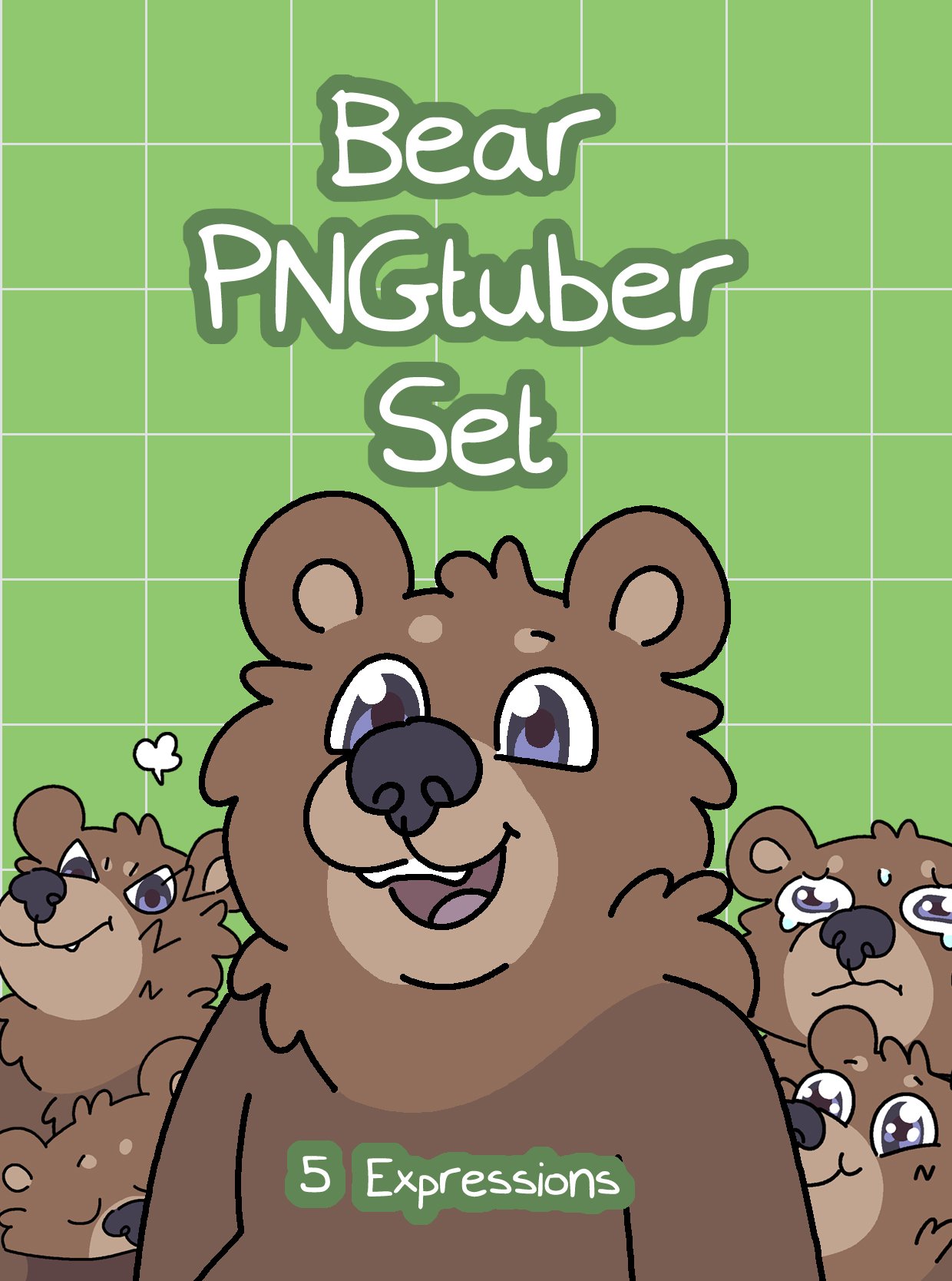 Bear PNGtuber Set - Payhip