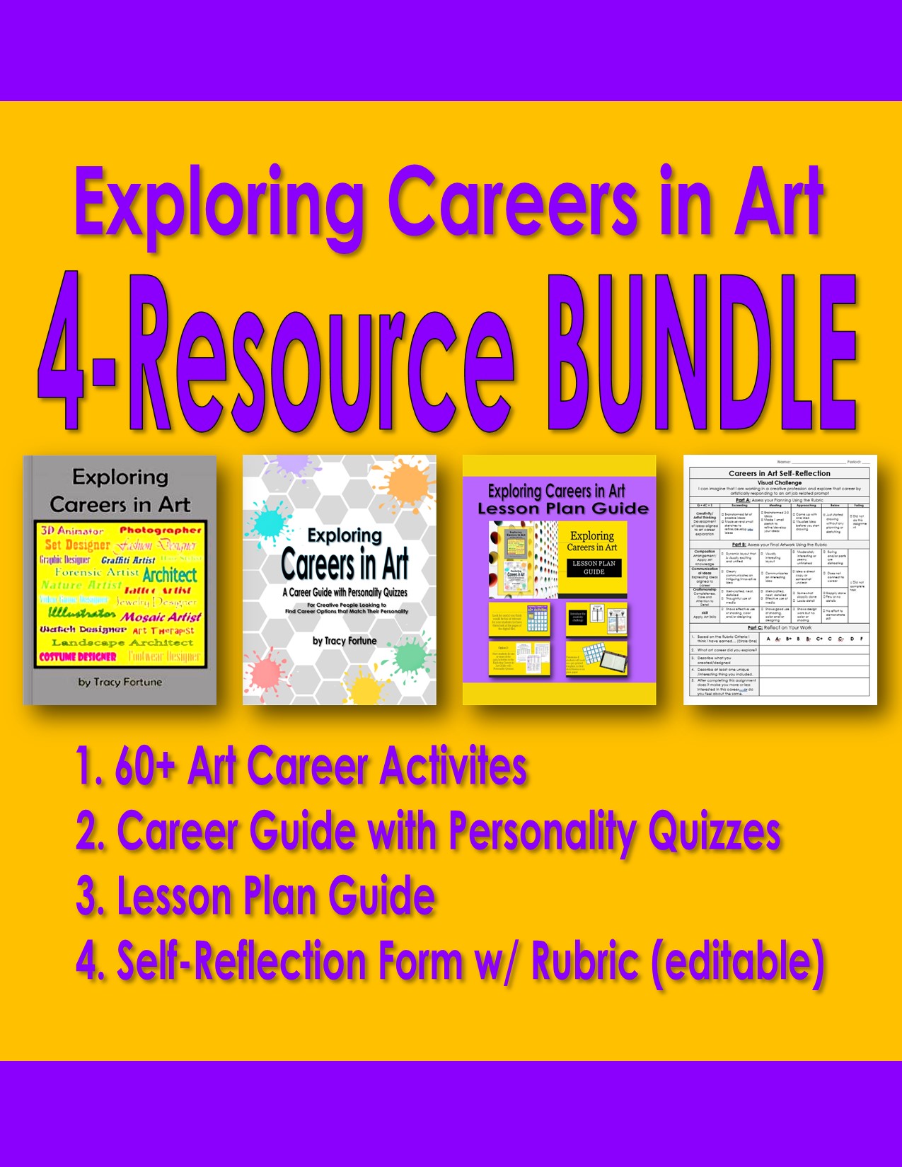 4-Resource Exploring Careers in Art BUNDLE with Lesson Plan Guide - Payhip