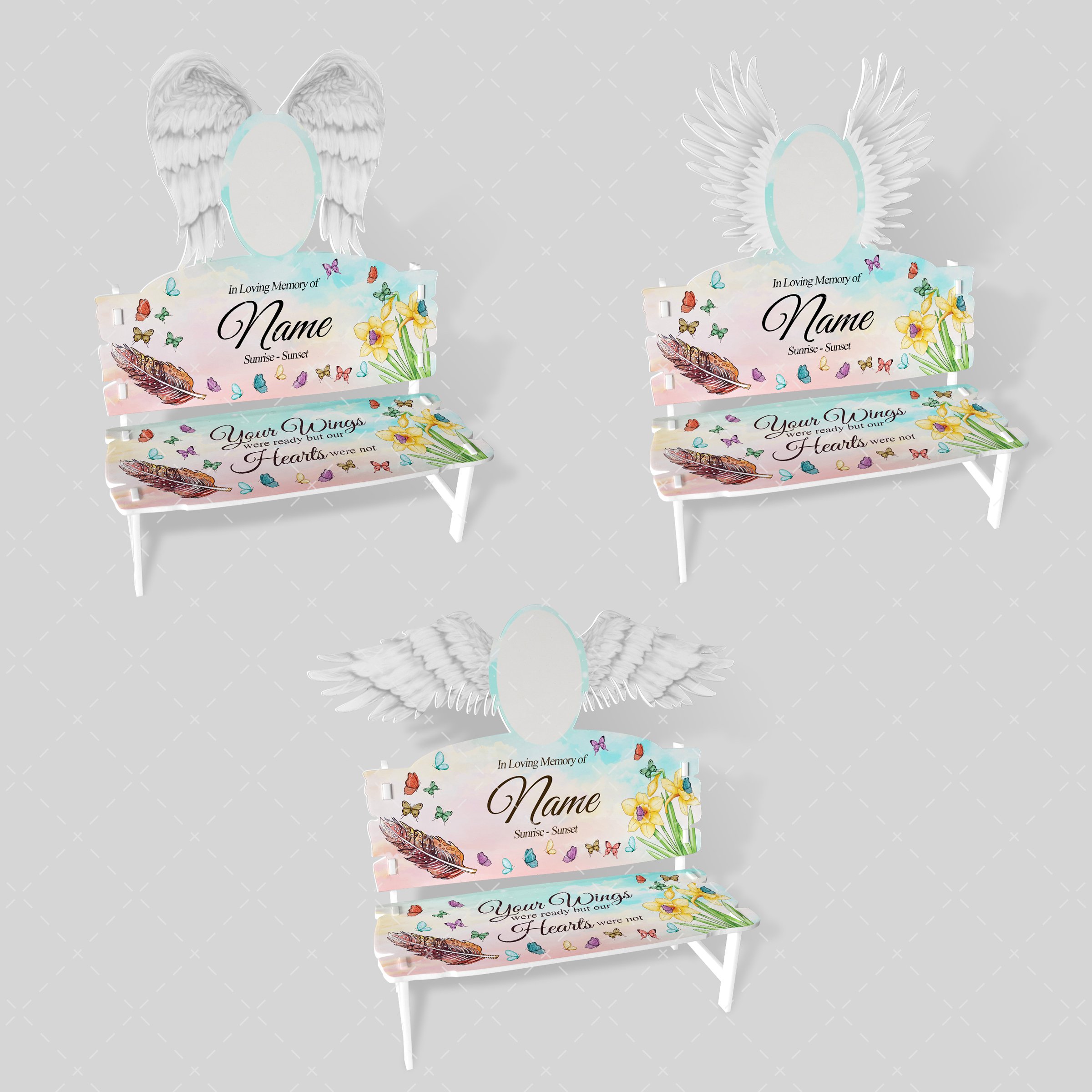 Angel Wings Memorial Bench Bundle #2 - Payhip