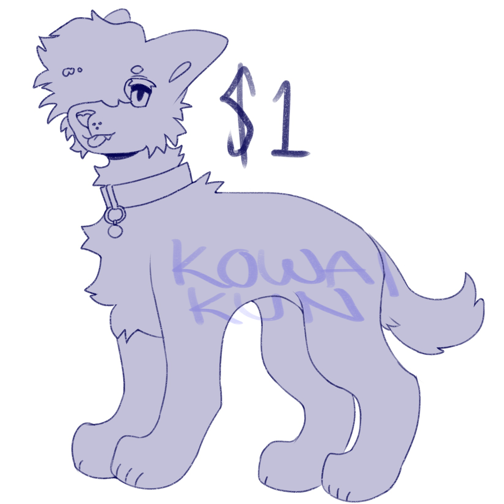 (PROCREATE) Dog base $1 - Payhip