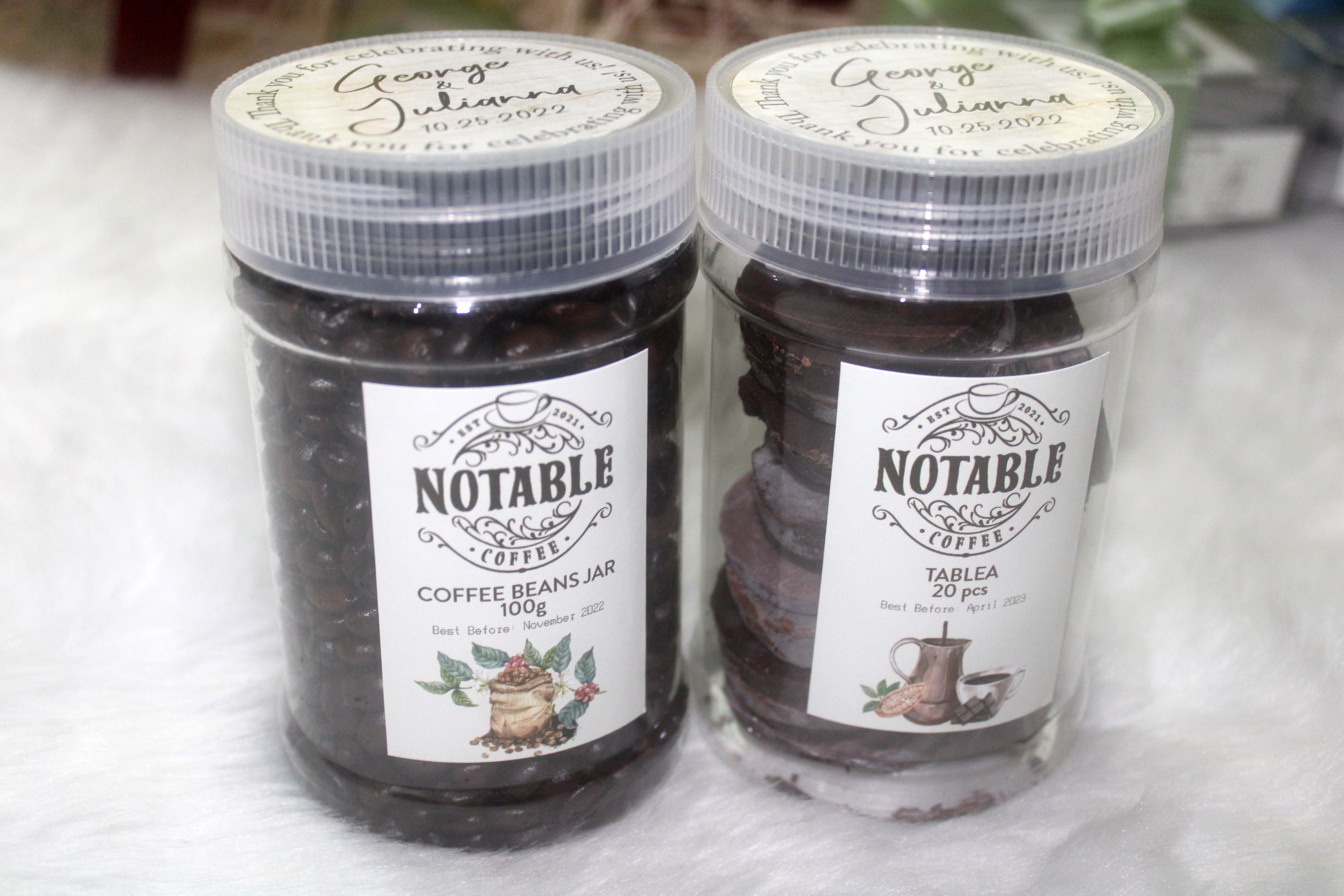 Set C: Tablea Jar and Coffee Beans Jar with Abaca Box - Payhip