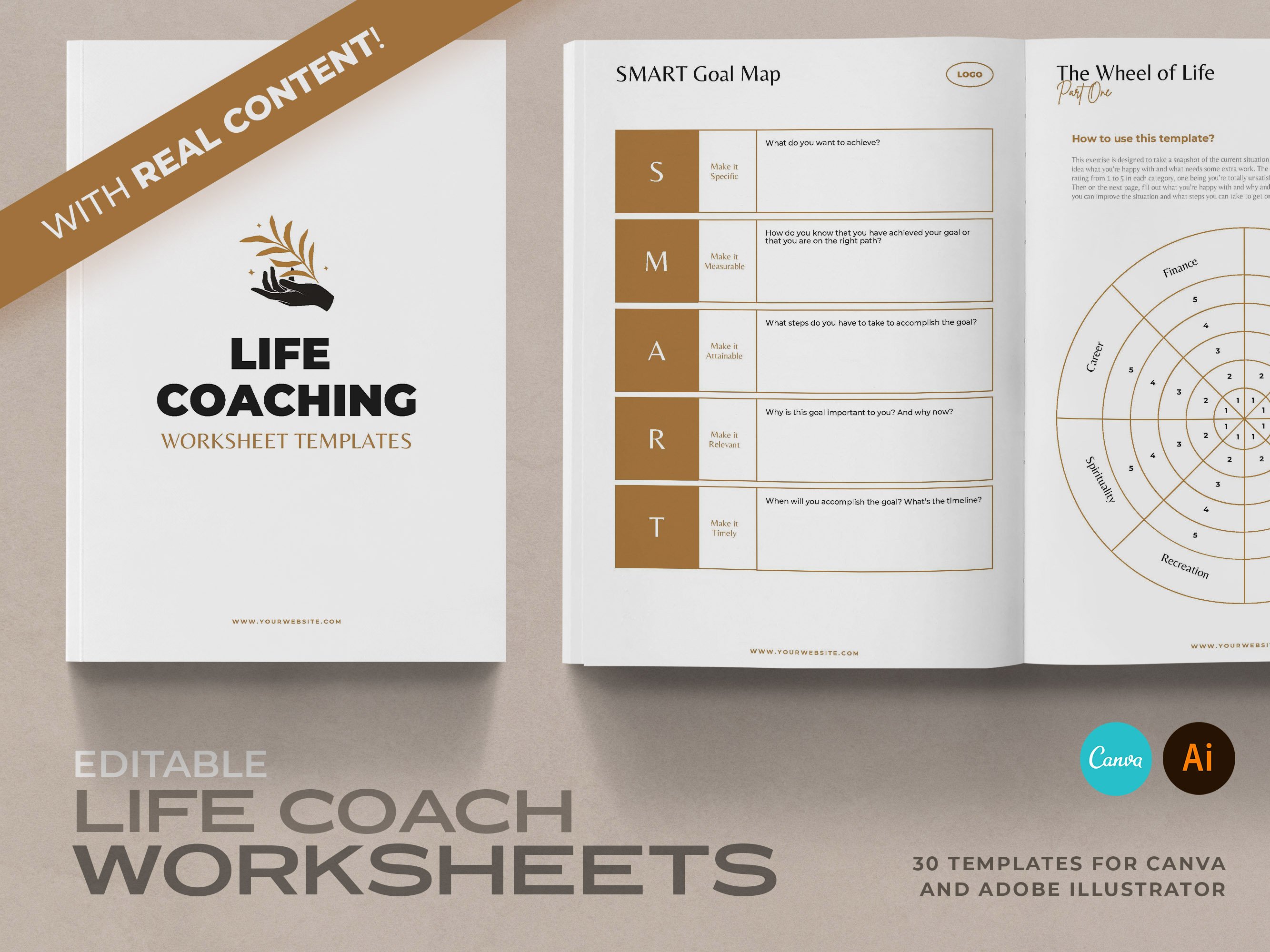 Life Coach Worksheet Bundle