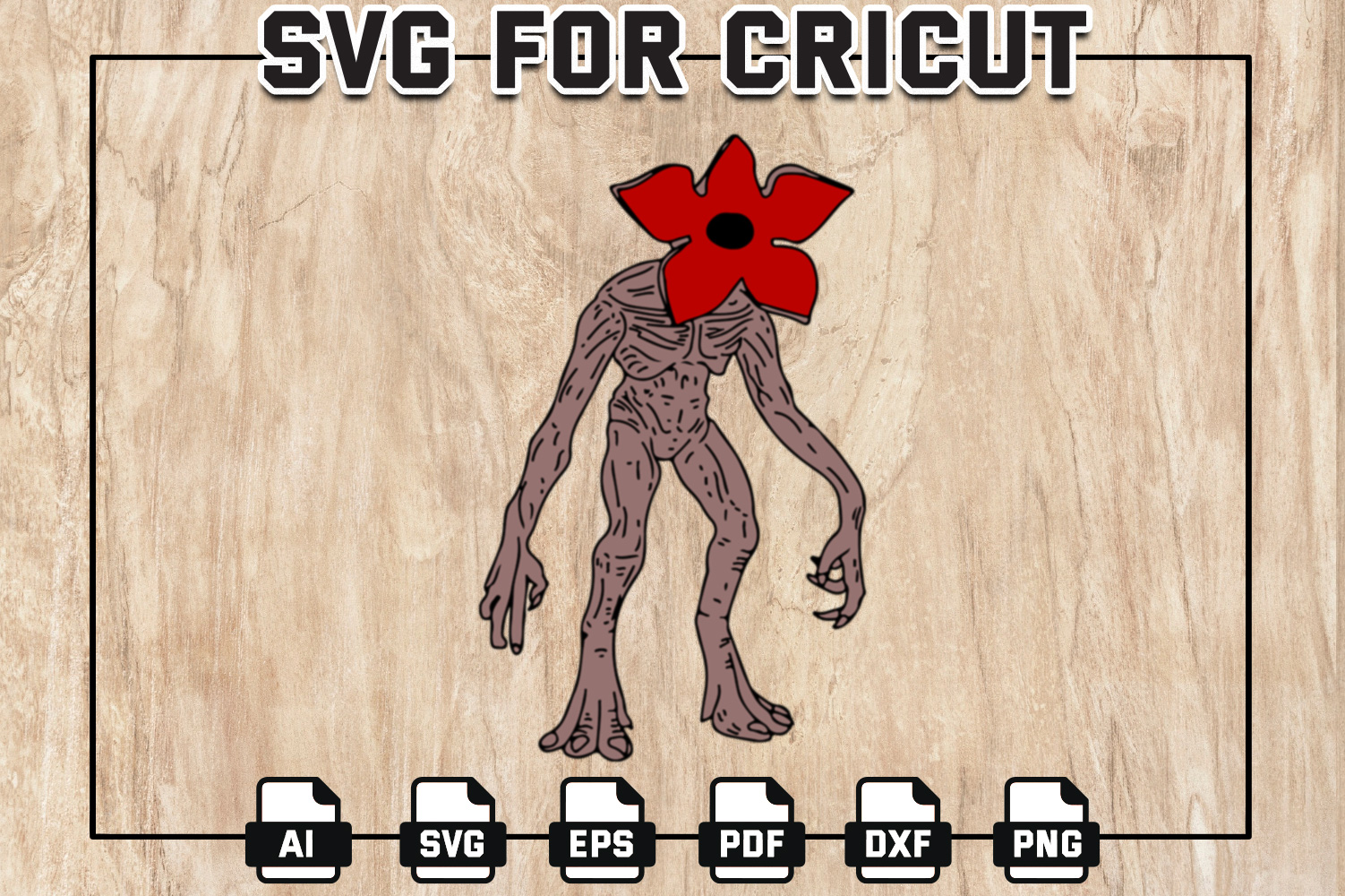 Demogorgon svg, Stranger Things Svg, Flower Monster Clipart, Stranger ...