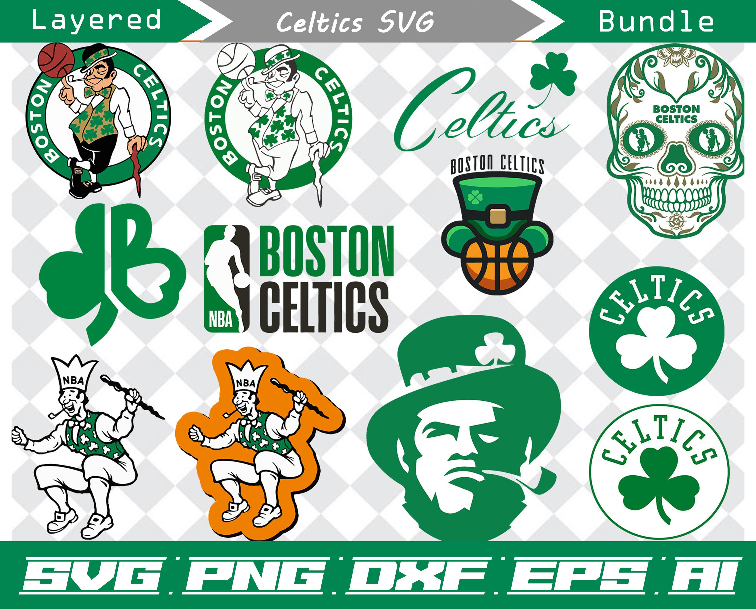 Boston Celtics SVG, PNG, DXF, EPS, AI, Celtics SVG, Boston Celtics Cut ...