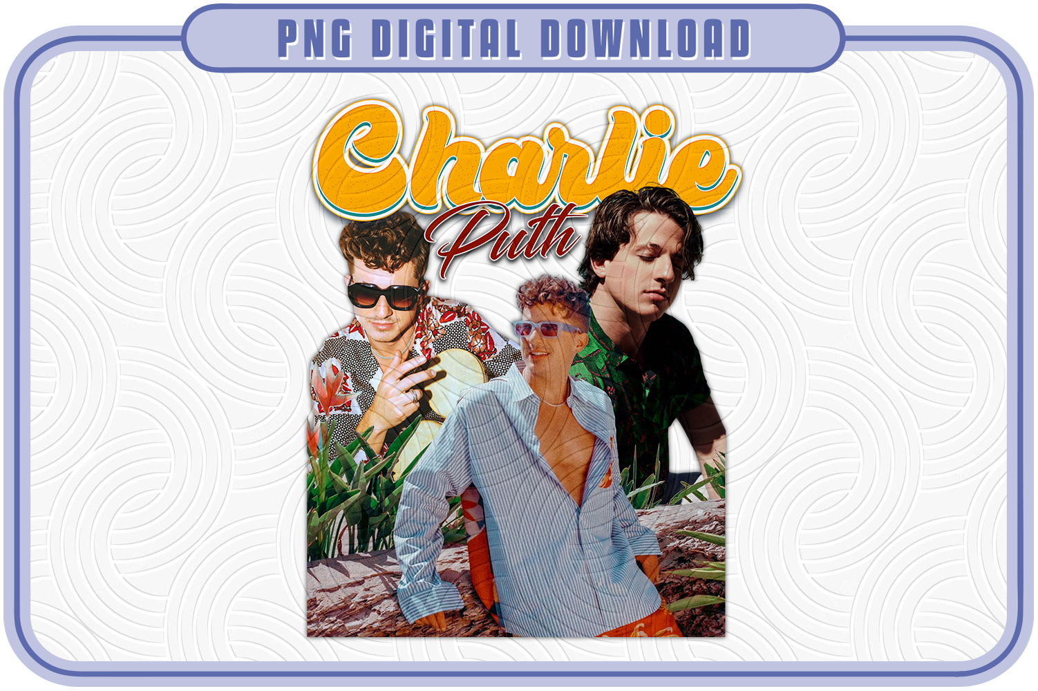 Charlie Puth Png, Music Singer, Charlie Puth Design, Digital Download ...