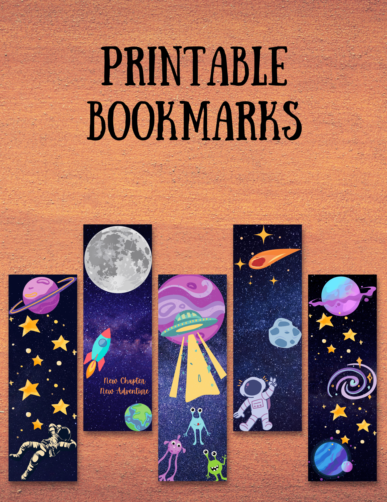 Space Bookmark Set - Payhip