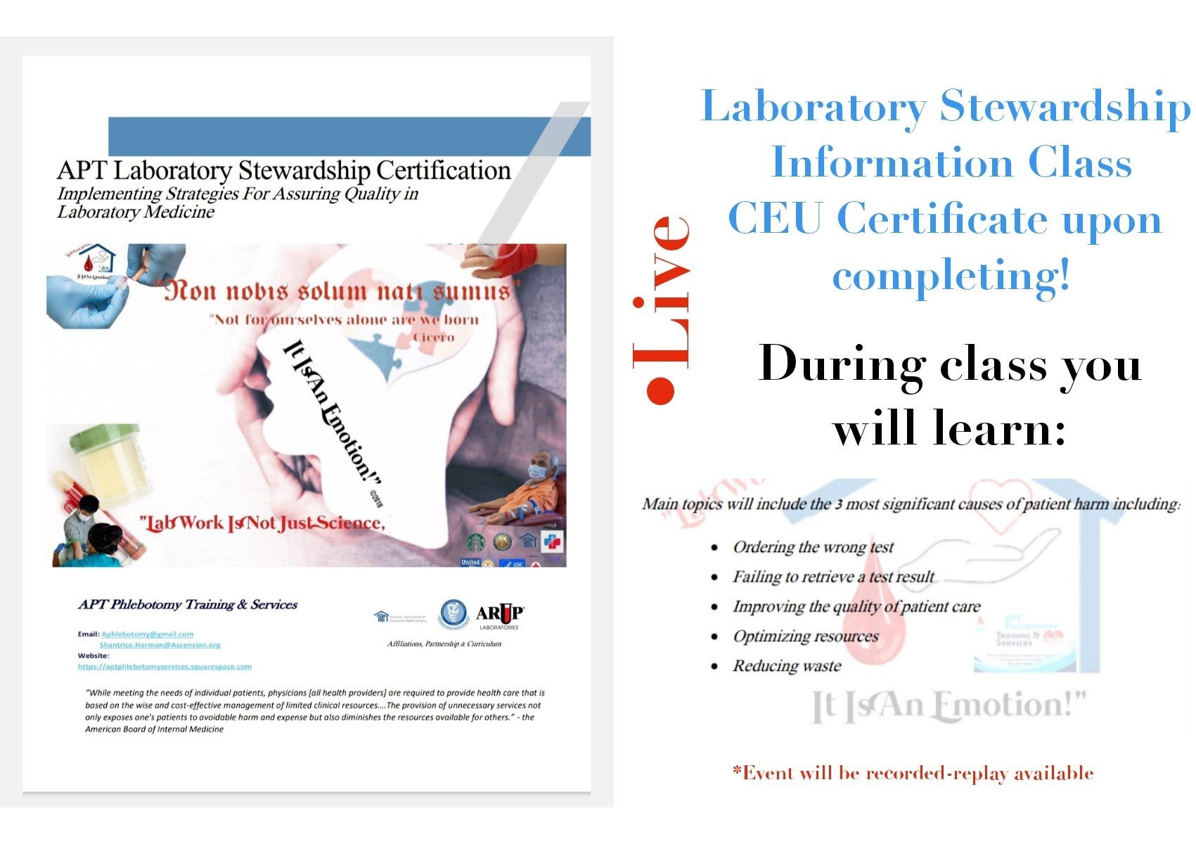 APT Laboratory Stewardship ticket - Payhip