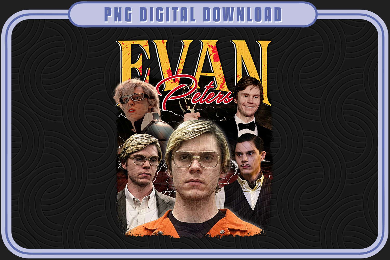 EVAN PETERS Vintage Shirt Design, Evan Peters Fan Tees, Evan Peters ...