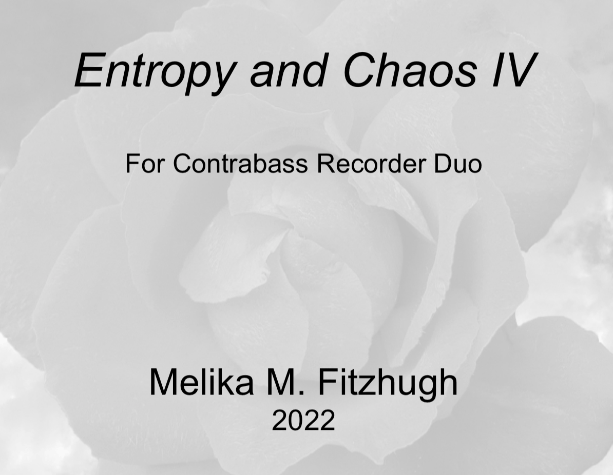 Entropy and Chaos IV for Contrabass Recorder Duo - Payhip