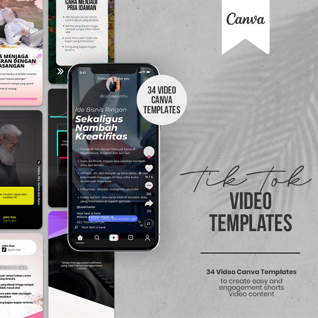 34 TikTok Video Canva Templates - Payhip