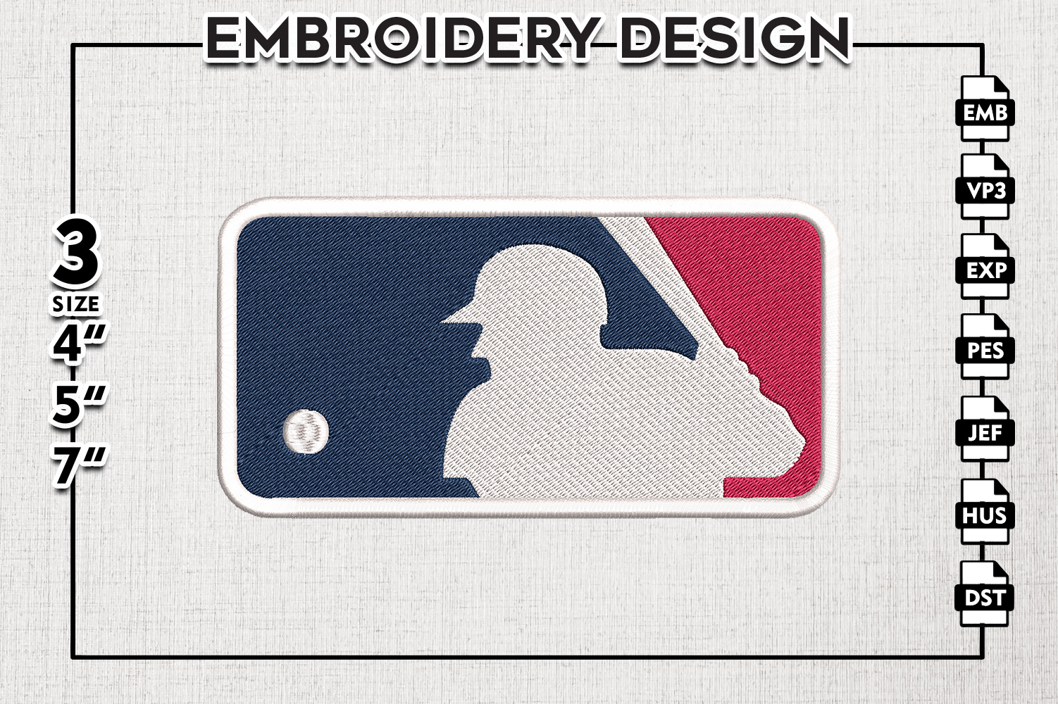 MLB Logo Embroidery Design, MLB Baseball Team Embroidery files, MLB ...