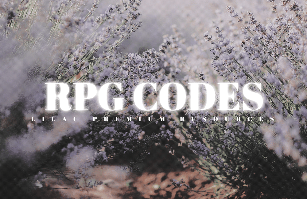 Lilac. - RPG Codes - Payhip