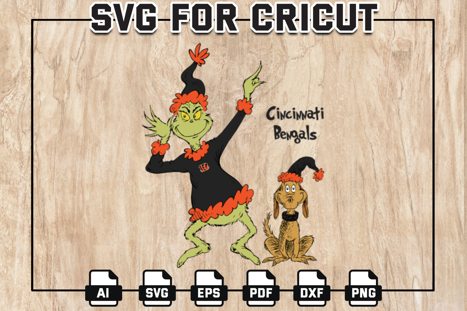 The Grinch Cincinnati-Bengals Football SVG, Grinch Bengals NFL Logo Svg ...