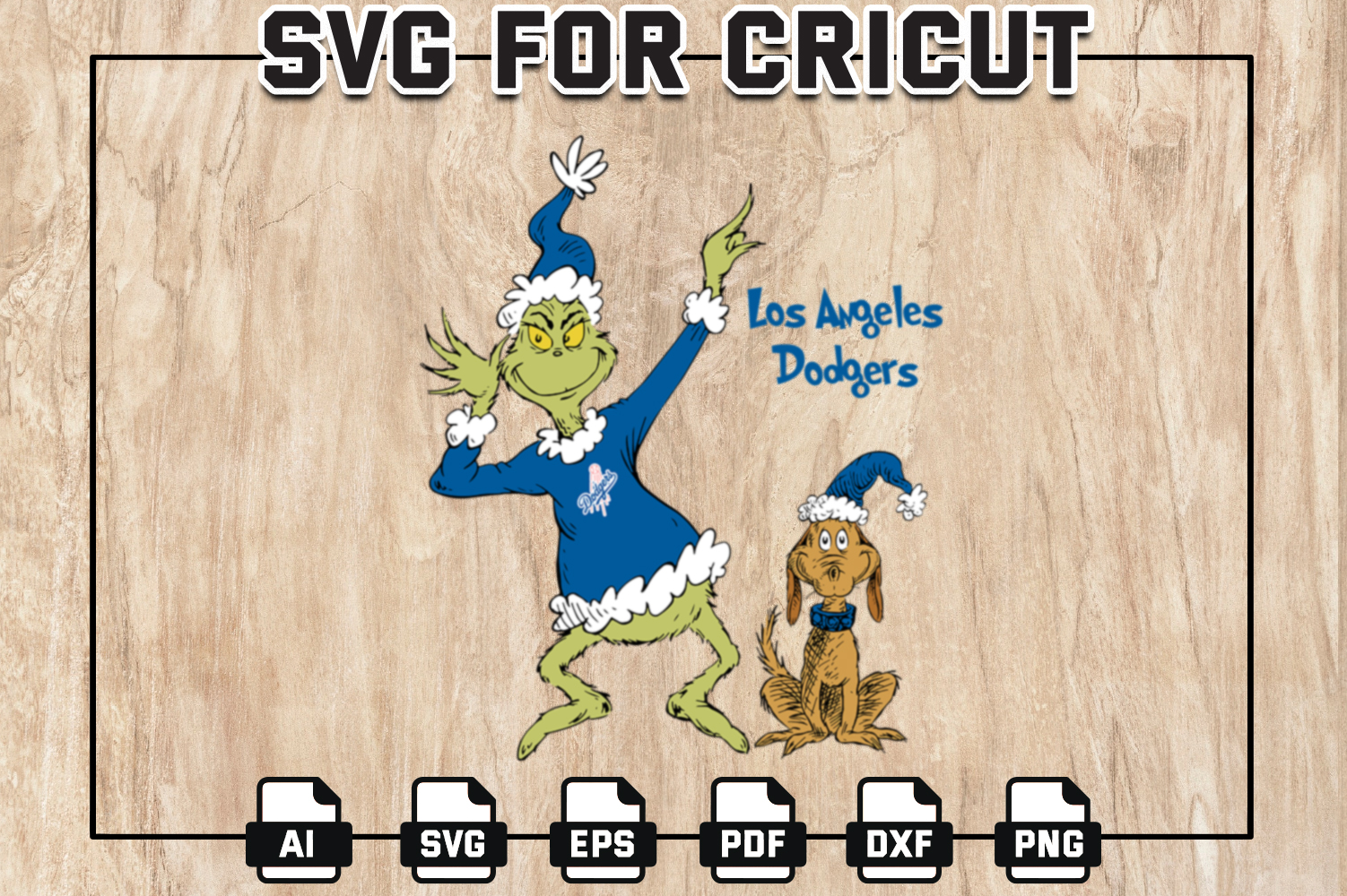 The Grinch Los Angeles Dodgers Baseball Team Svg, Grinch Los Angeles ...