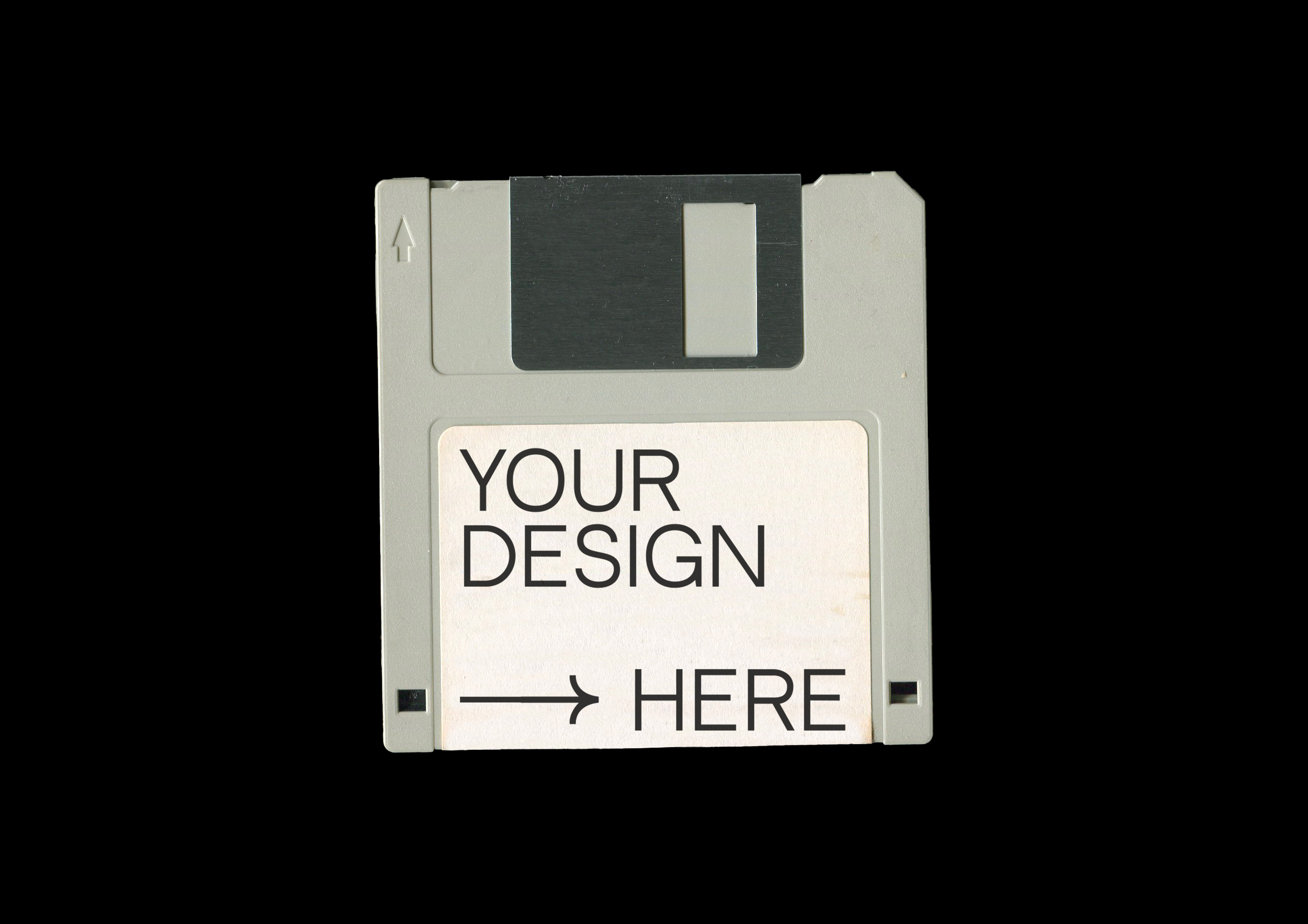 Grey Floppy Disk Mockup - Payhip