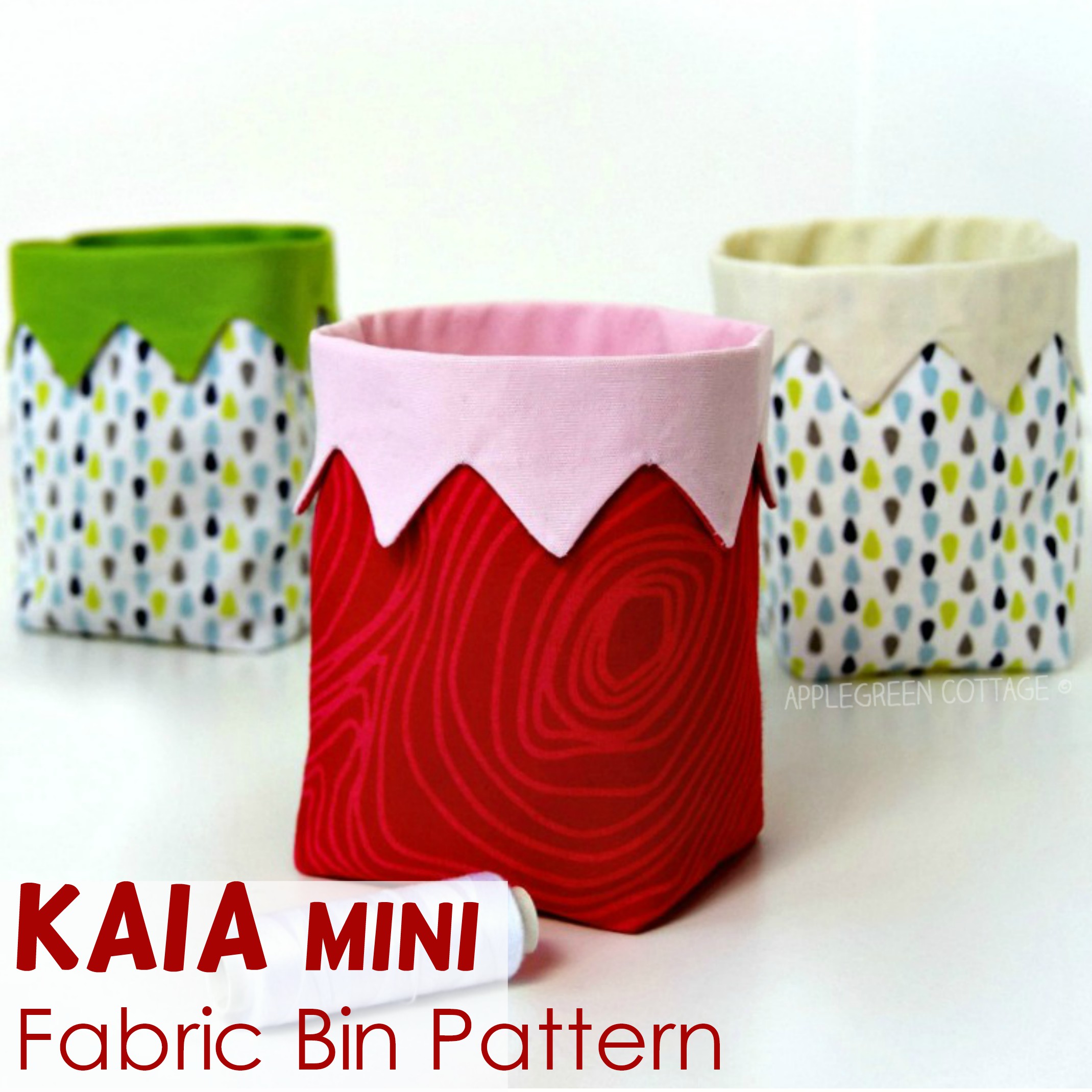 KAIA Mini Fabric Bin Pattern
