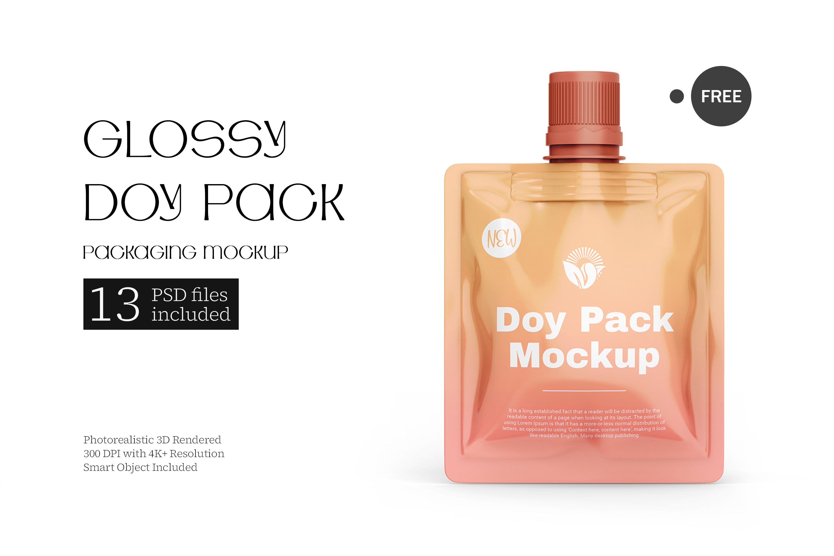 Doy Pack PSD Pouch Packaging Mockup - Payhip