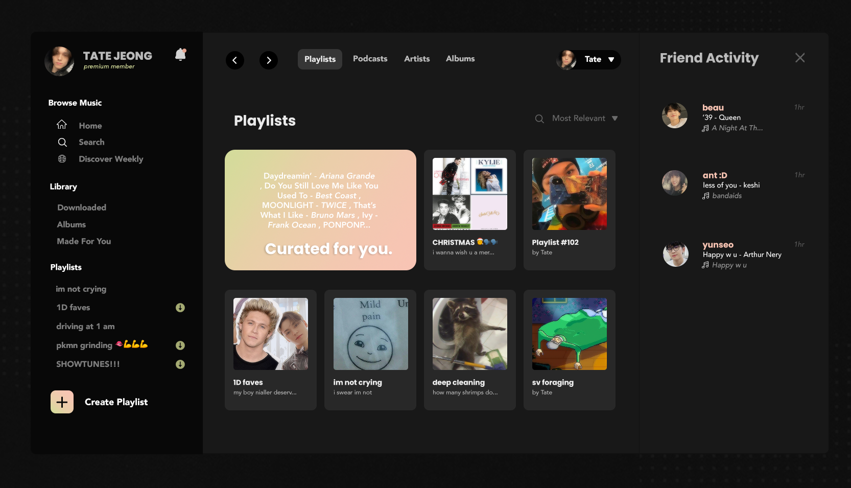 spotify playlists template - Payhip