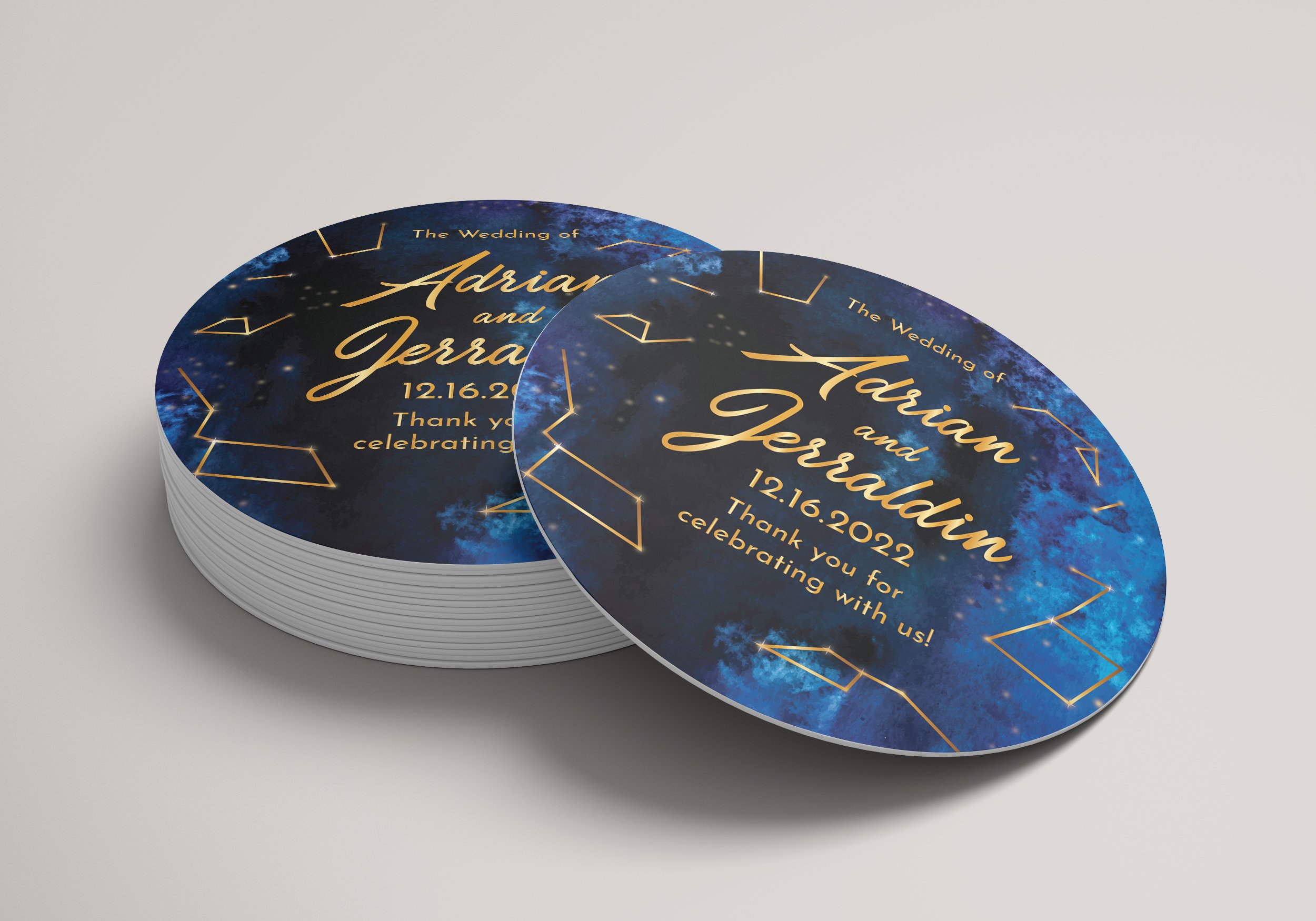 Circle Ref Magnet Wedding Souvenirs - Midnight Blue - Payhip